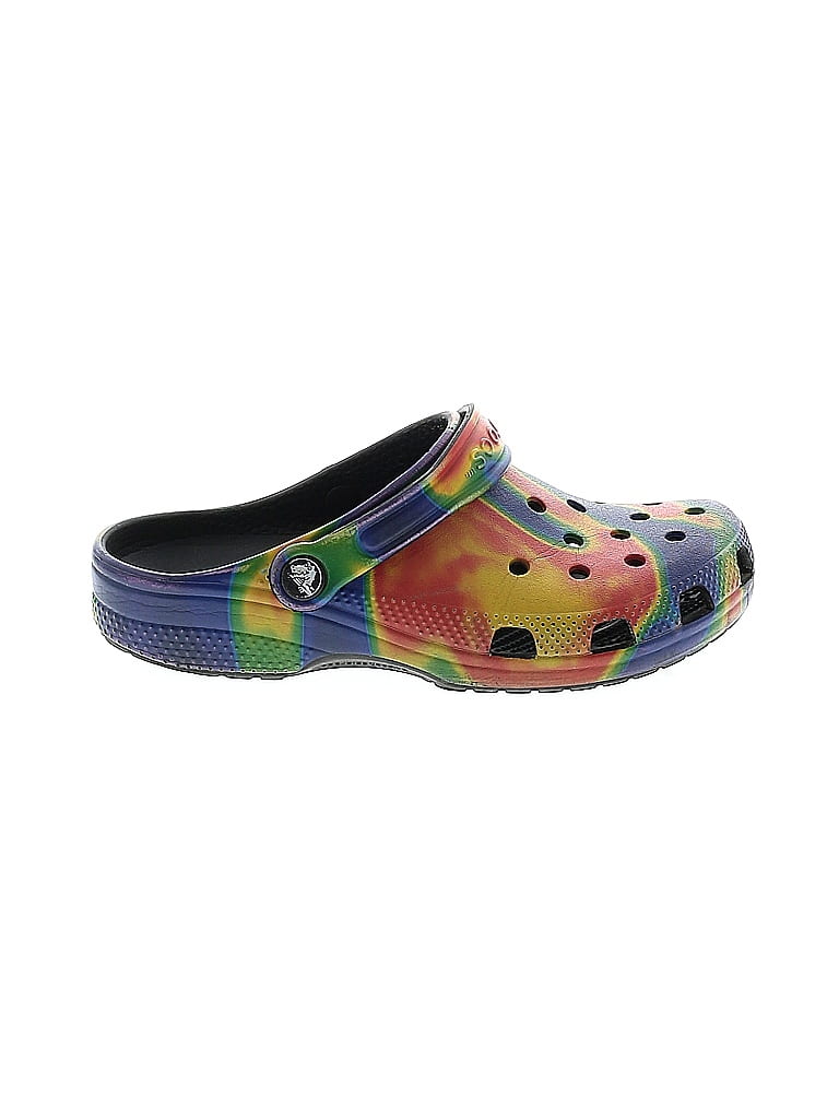 Crocs Paint Splatter Print Tie-dye Blue Clogs Size 3 - 33% off | ThredUp