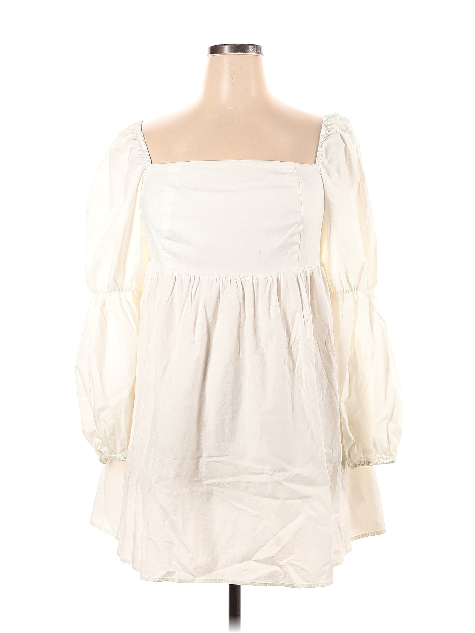 Reformation White Casual Dress Size 16 - 59% off | ThredUp