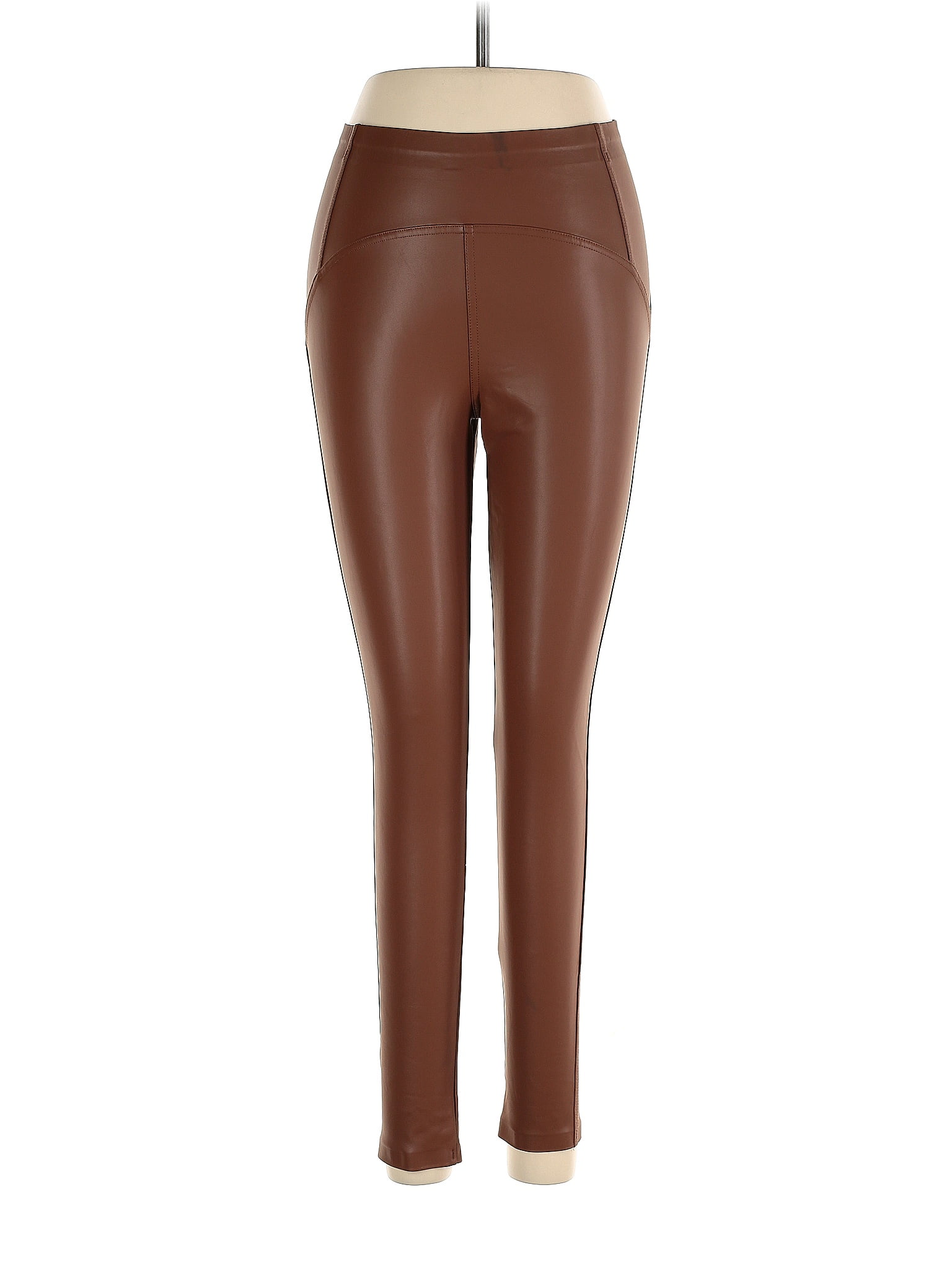 Venti6 100% Polyurethane Brown Faux Leather Pants Size S - 62% off ...