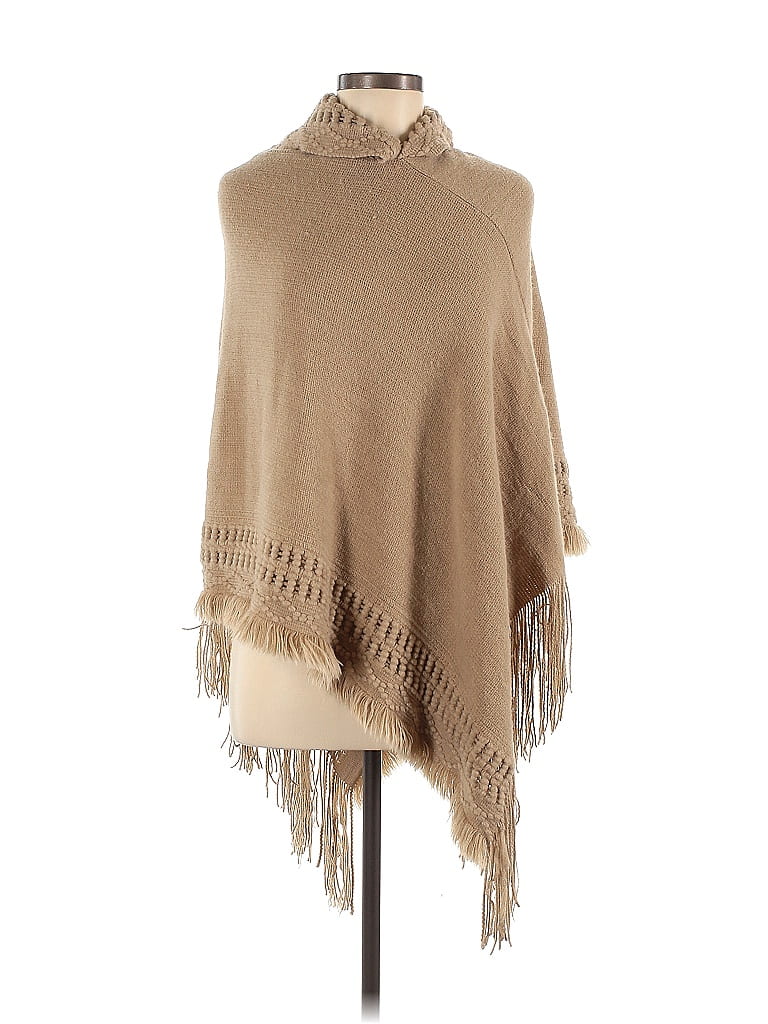 Assorted Brands Tan Poncho One Size - 58% off | ThredUp