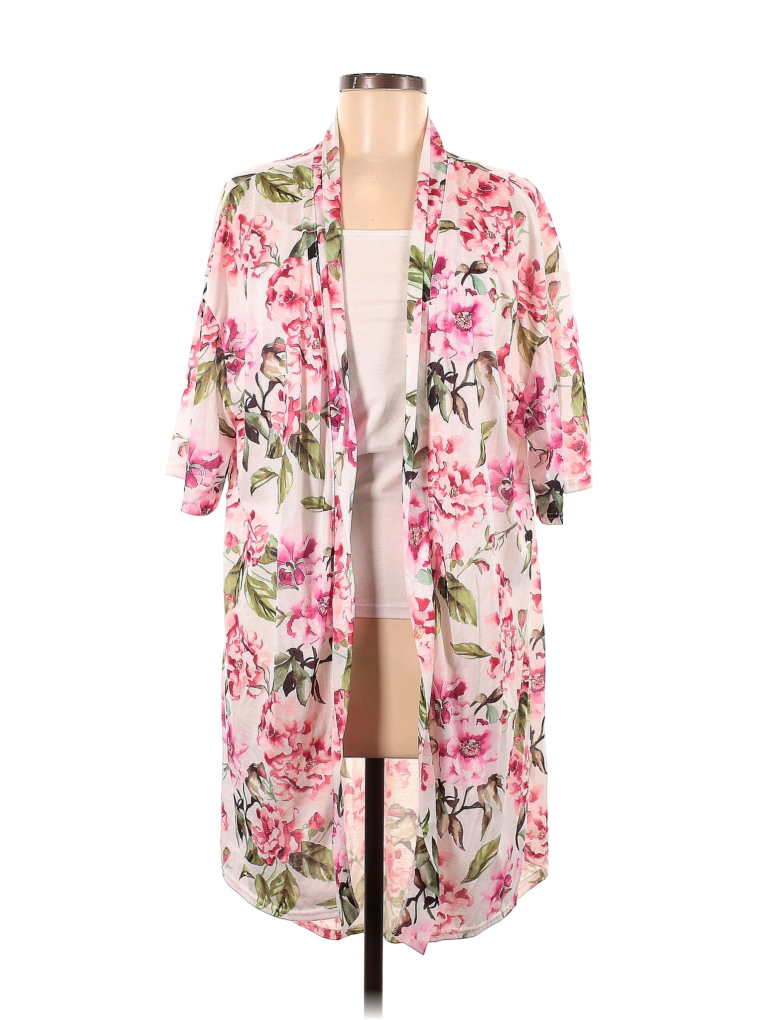 Show Me Your Mumu 100% Polyester Pink Kimono One Size - 72% off | ThredUp