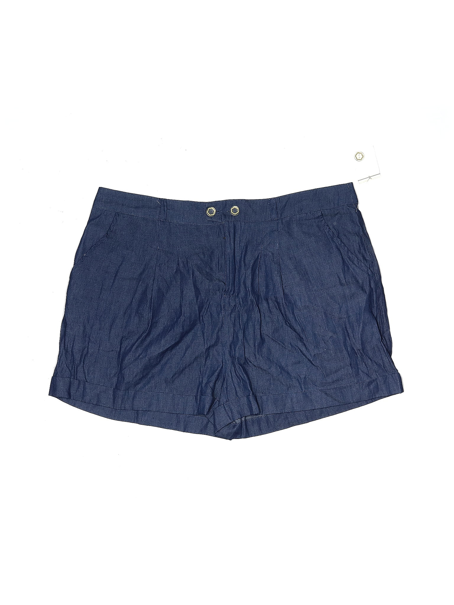ModCloth 100% Cotton Solid Blue Shorts Size XL - 59% off | ThredUp