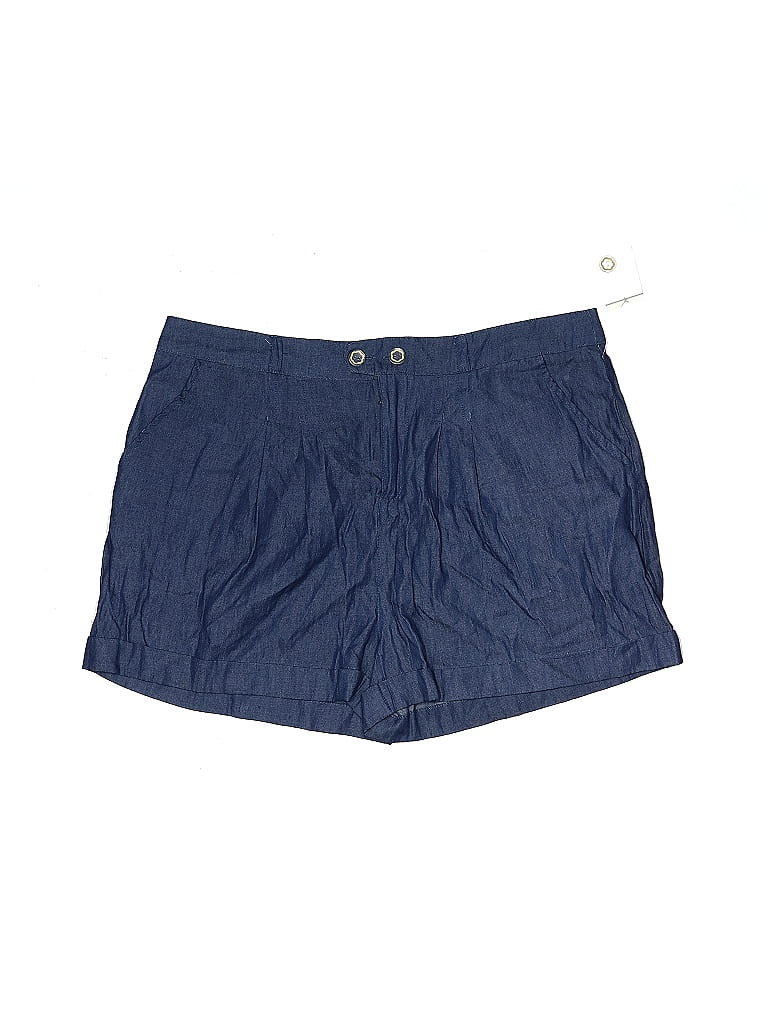 ModCloth 100% Cotton Solid Blue Shorts Size XL - 59% off | ThredUp