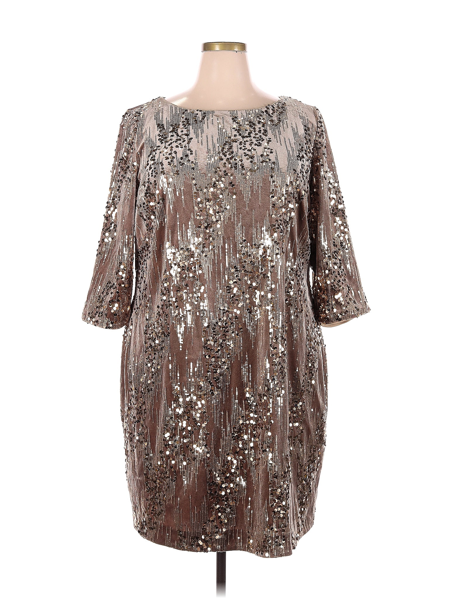 Eliza J Silver Cocktail Dress Size 20 (Plus) - 74% off | ThredUp