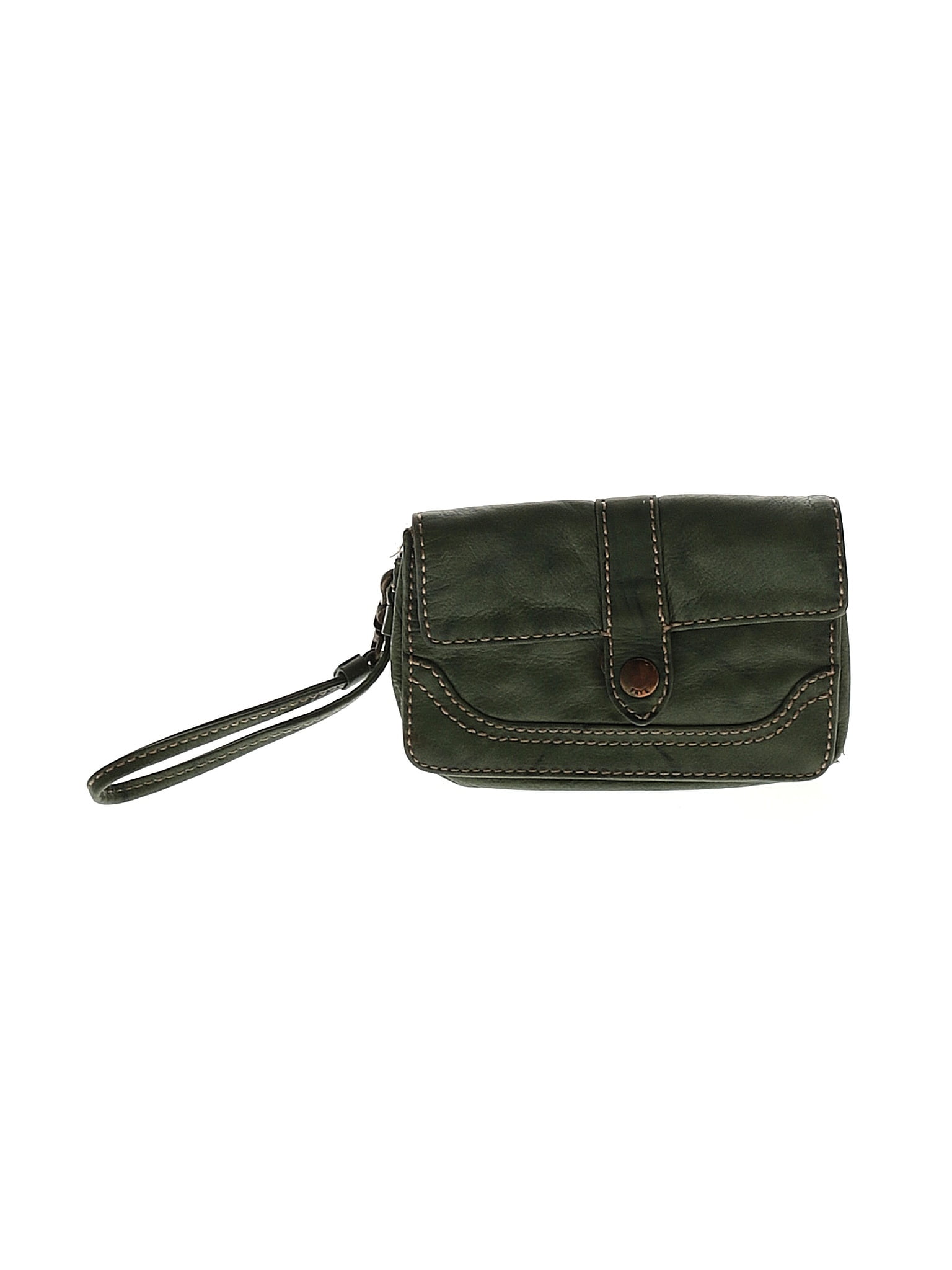 FRYE 100% Leather Green Leather Wristlet One Size - 76% off | ThredUp