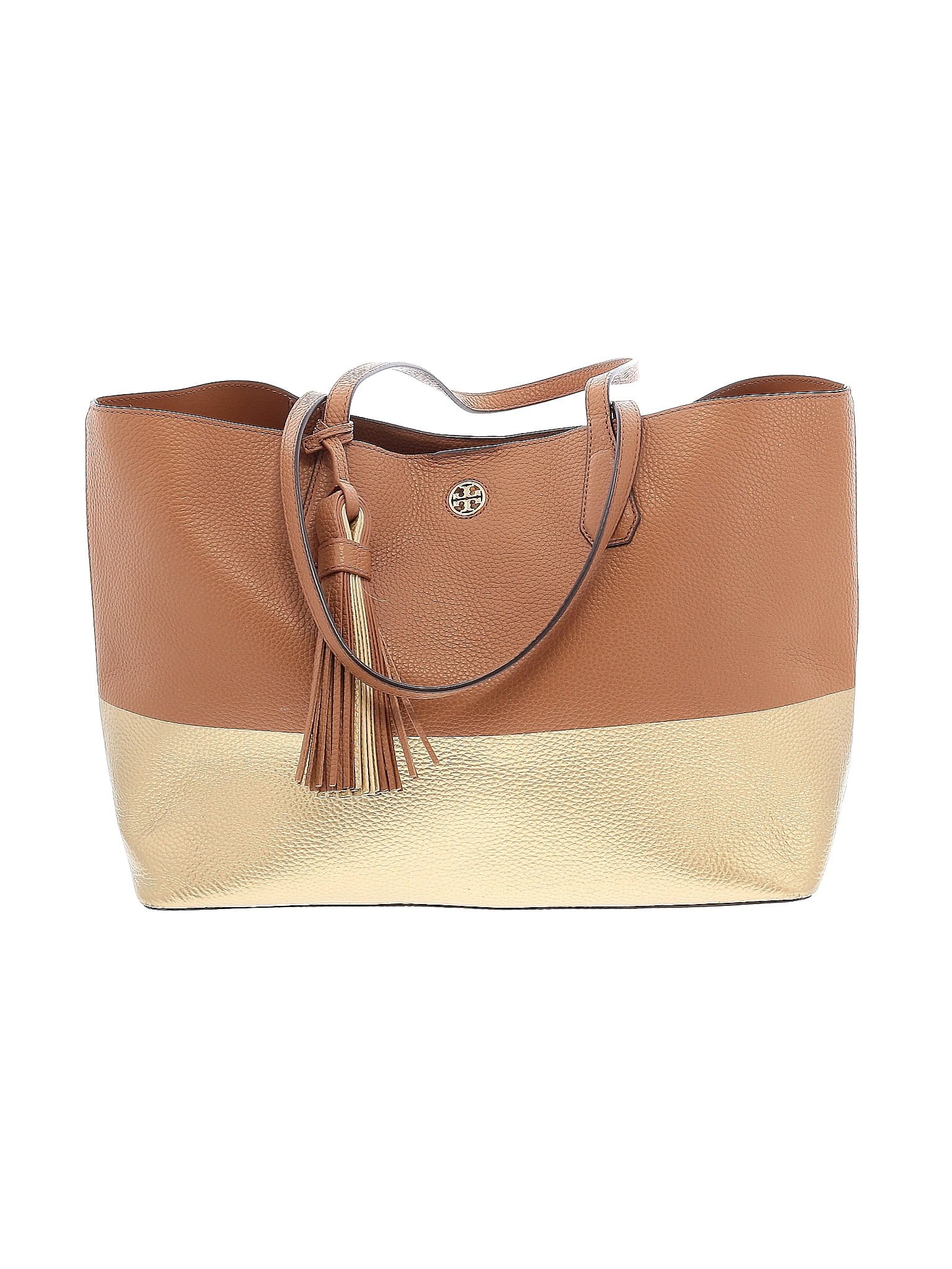 Tory Burch 100% Leather Tan Leather Tote One Size - 70% off | ThredUp