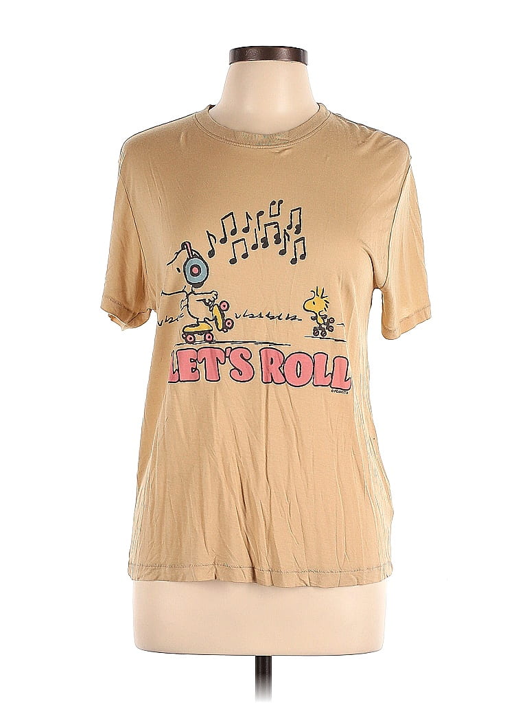 Junk Food 100% Modal Tan Short Sleeve T-Shirt Size M - 20% off | ThredUp