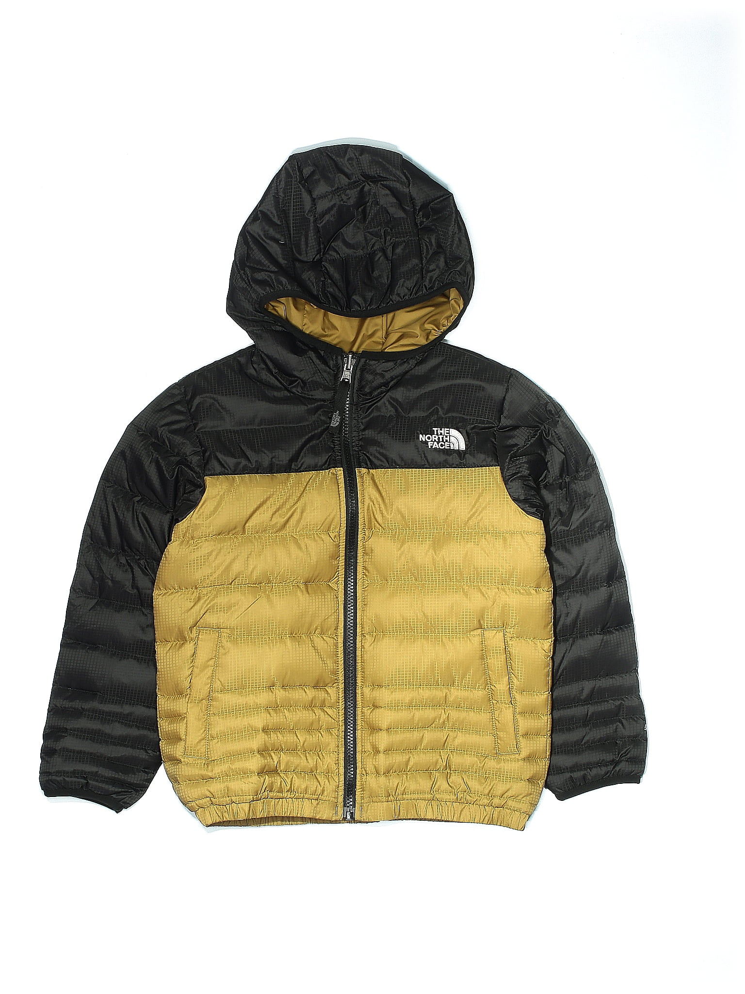 The North Face 100% Polyester Yellow Snow Jacket Size X-Small (Youth ...