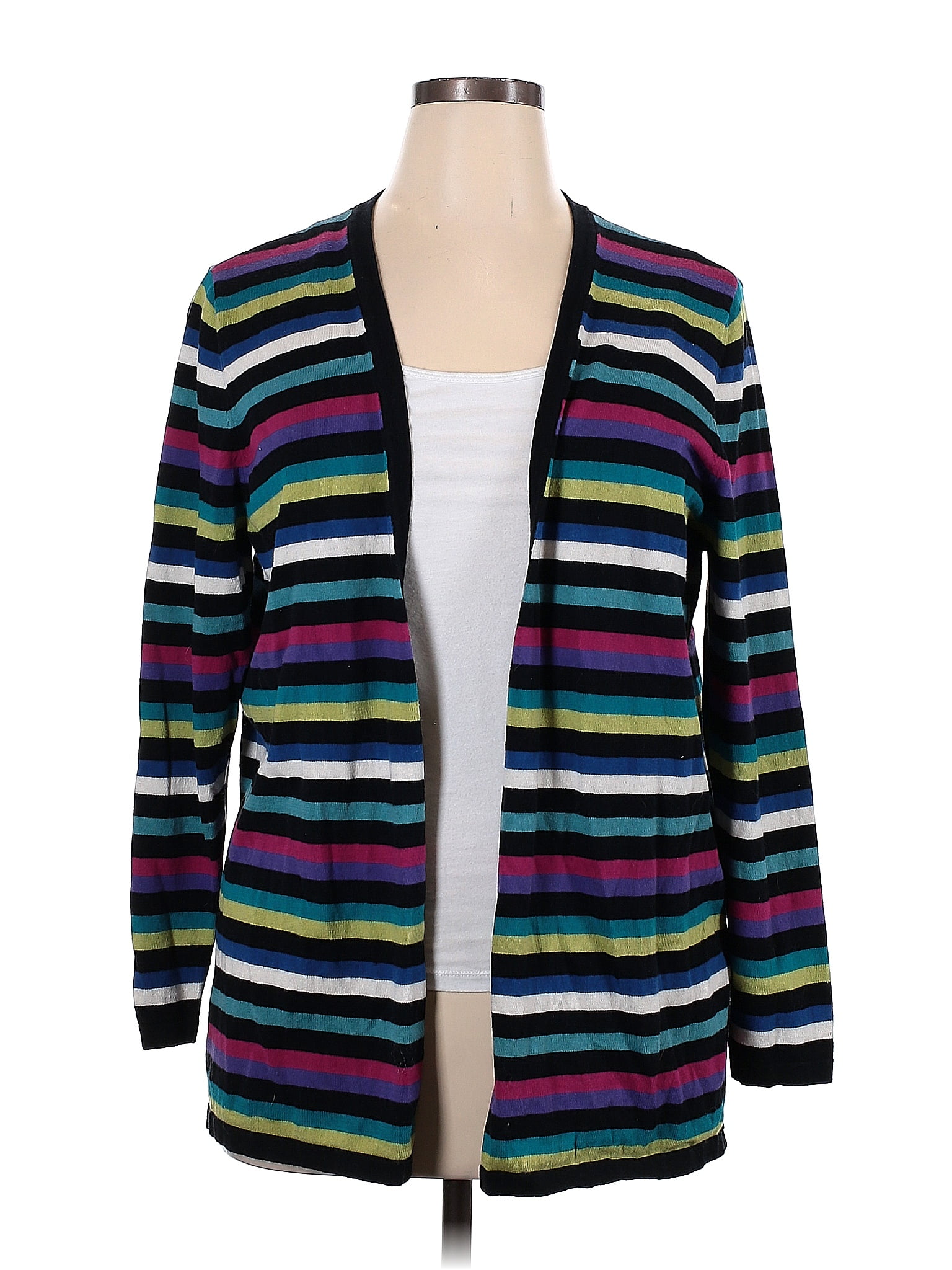 Appleseeds 100% Cotton Teal Cardigan Size 1X (Plus) - 52% off | ThredUp