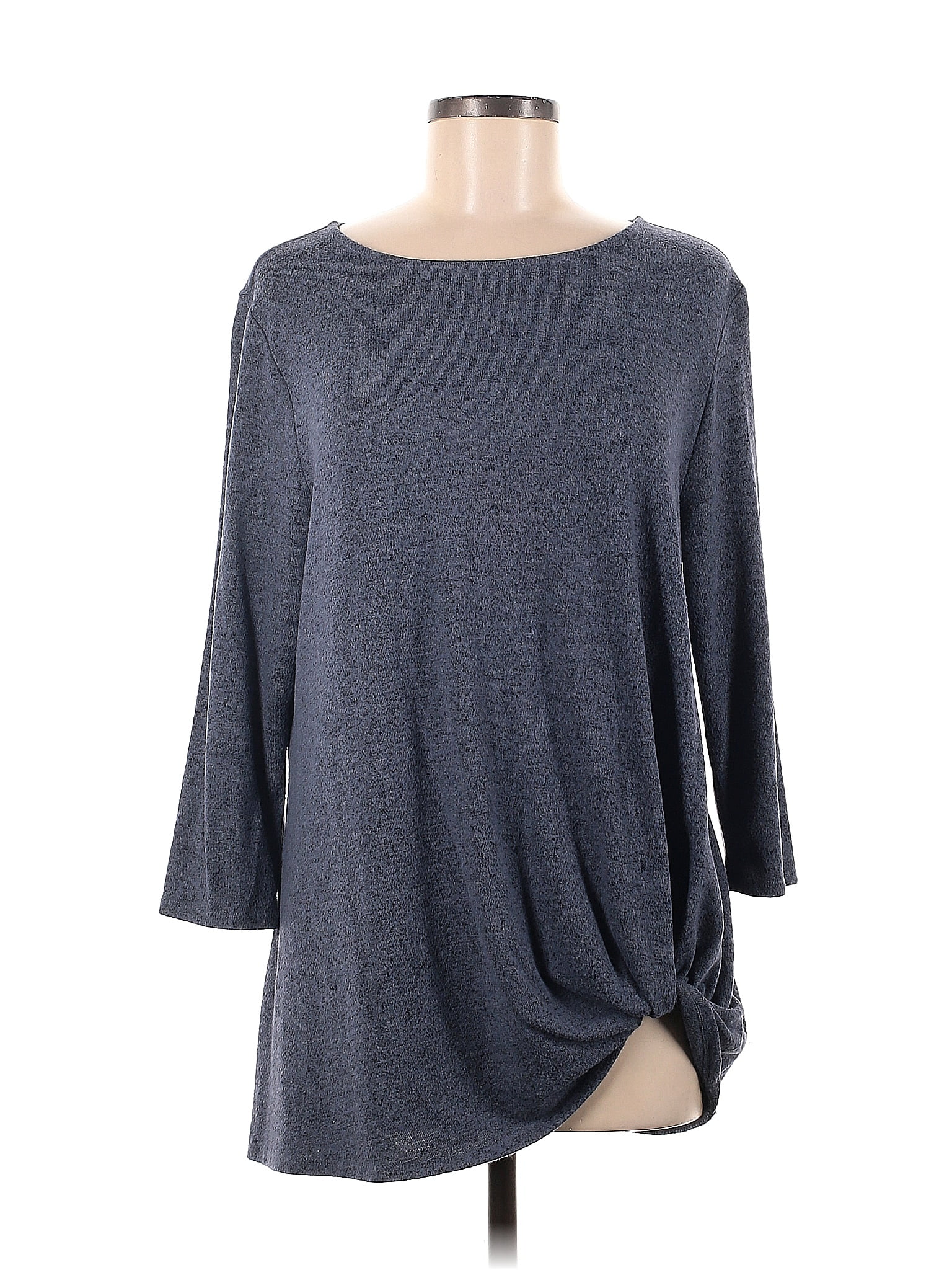 Matty M Gray 3/4 Sleeve Top Size M - 76% off | ThredUp