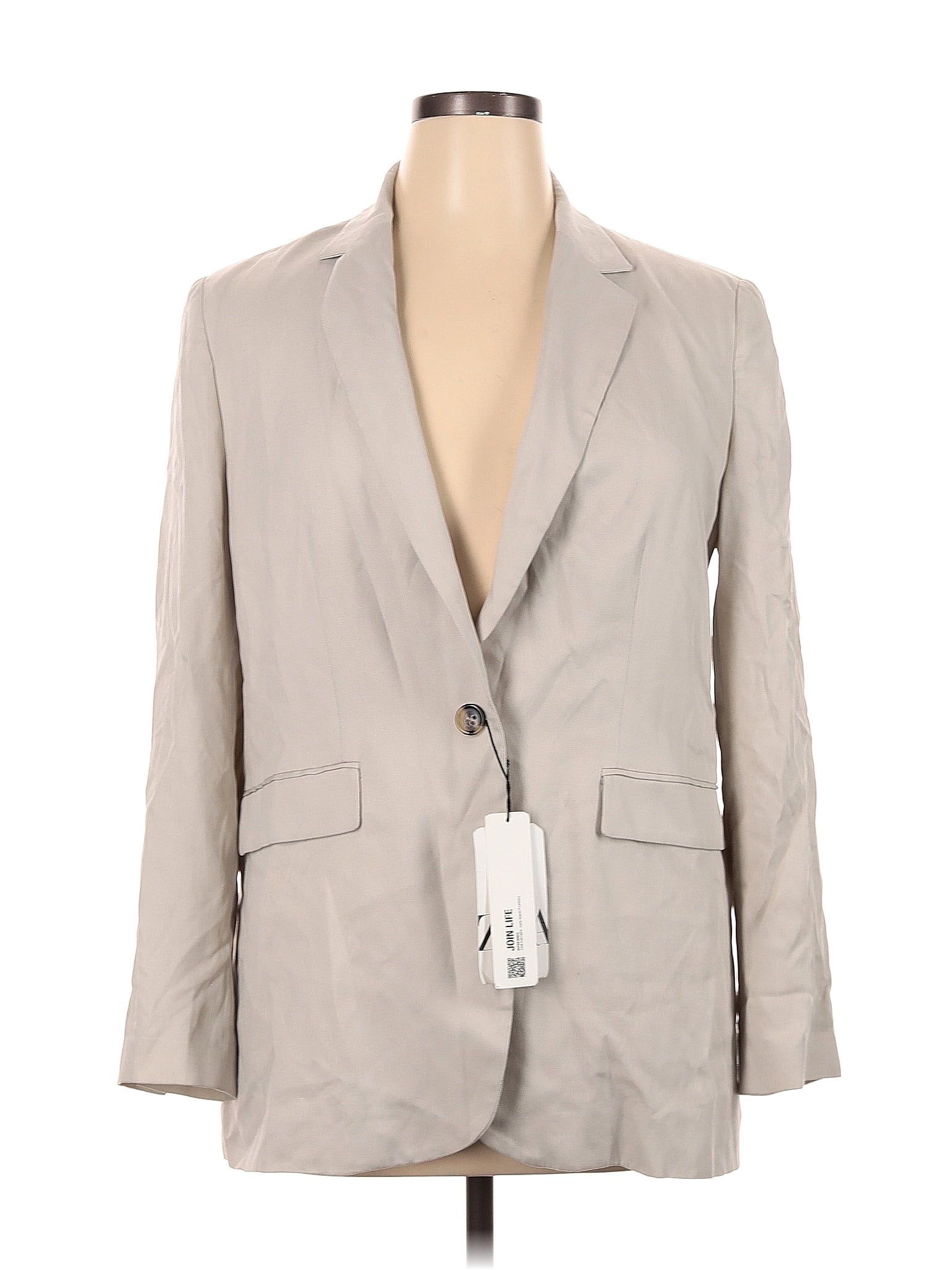 Zara 100% Lyocell Gray Blazer Size XL - 52% off | ThredUp
