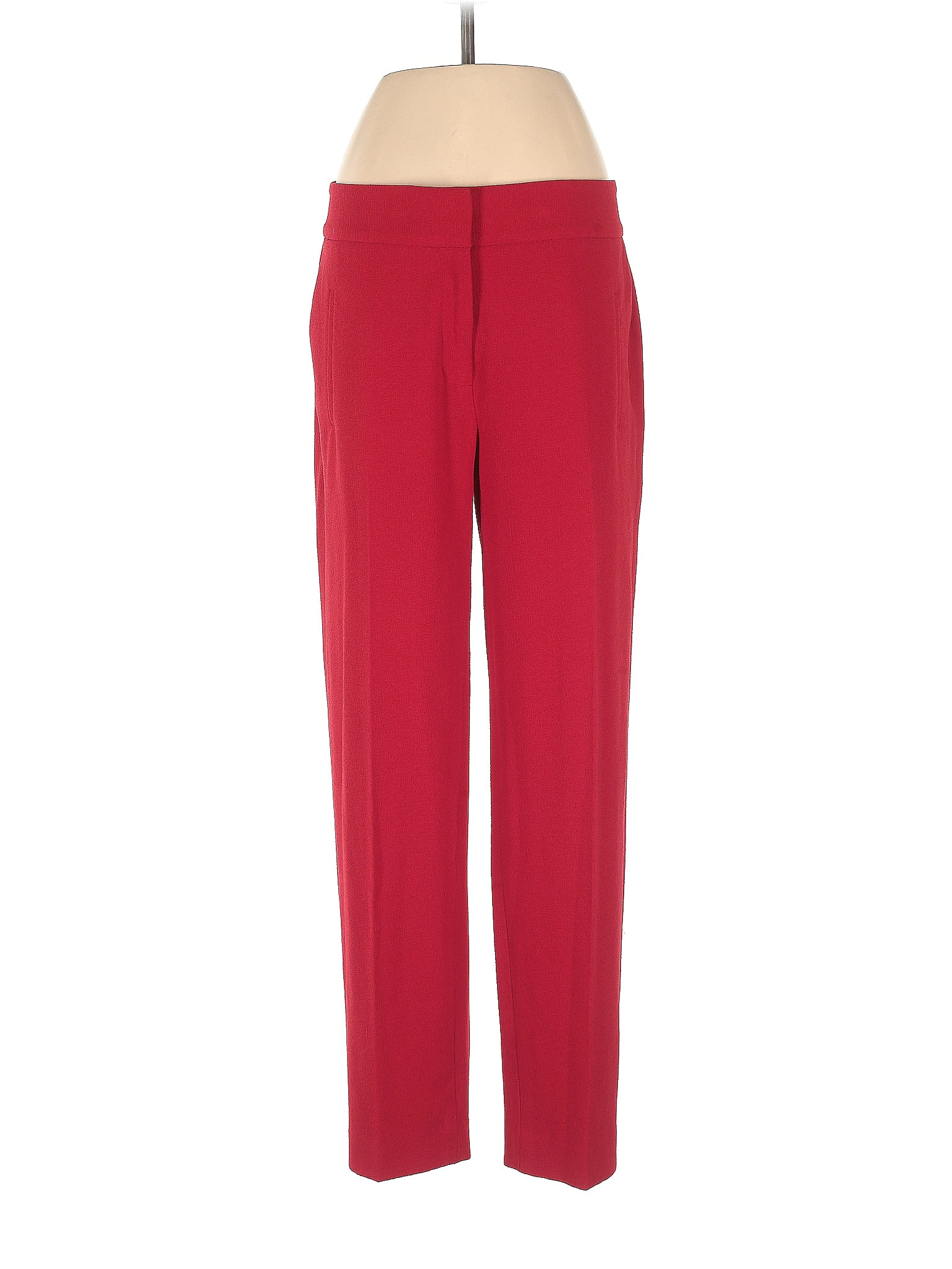 Bar III Solid Red Dress Pants Size 2 - 62% off | ThredUp