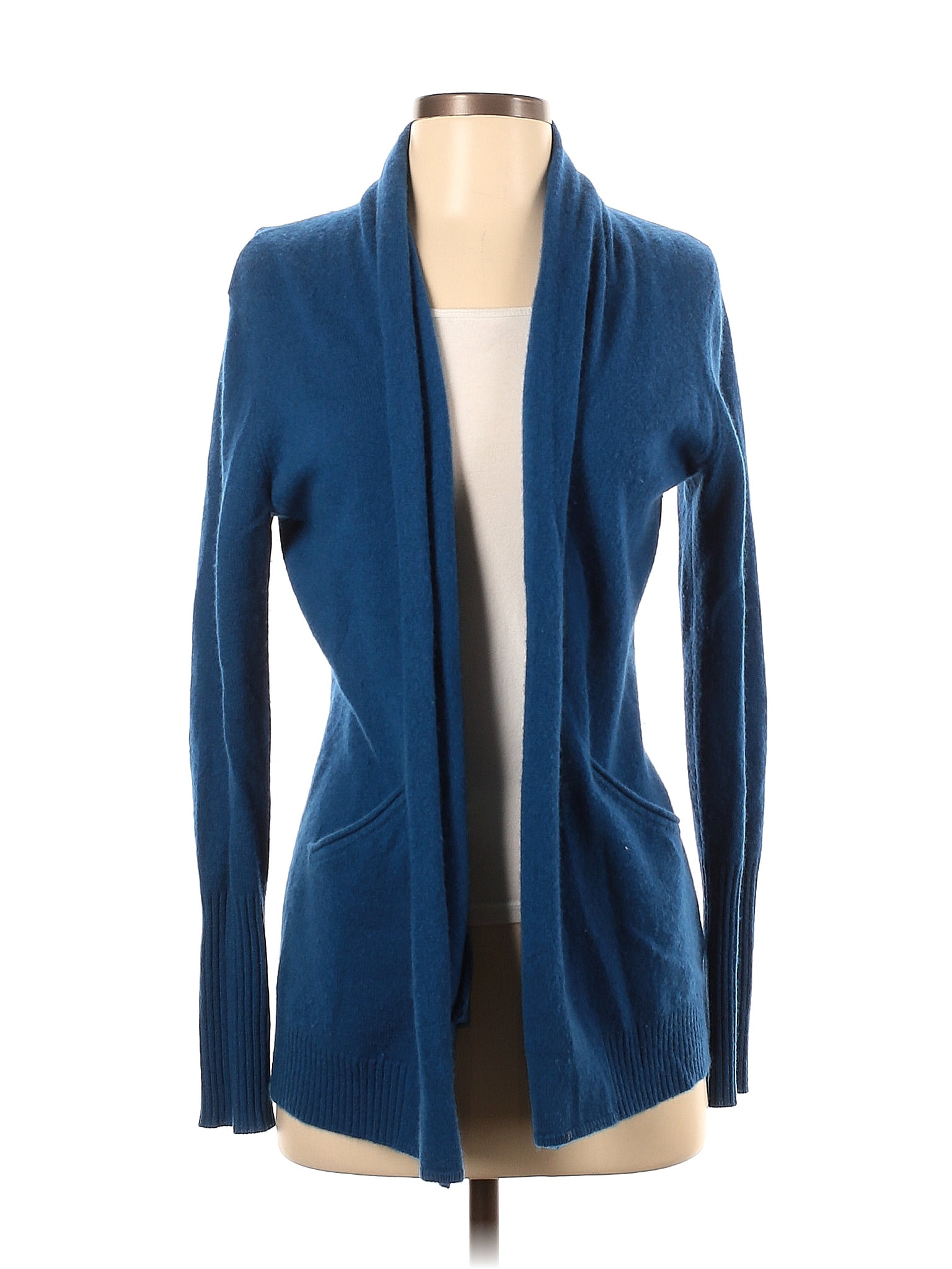 Max Studio 100% Cashmere Blue Cardigan Size S - 74% off | ThredUp