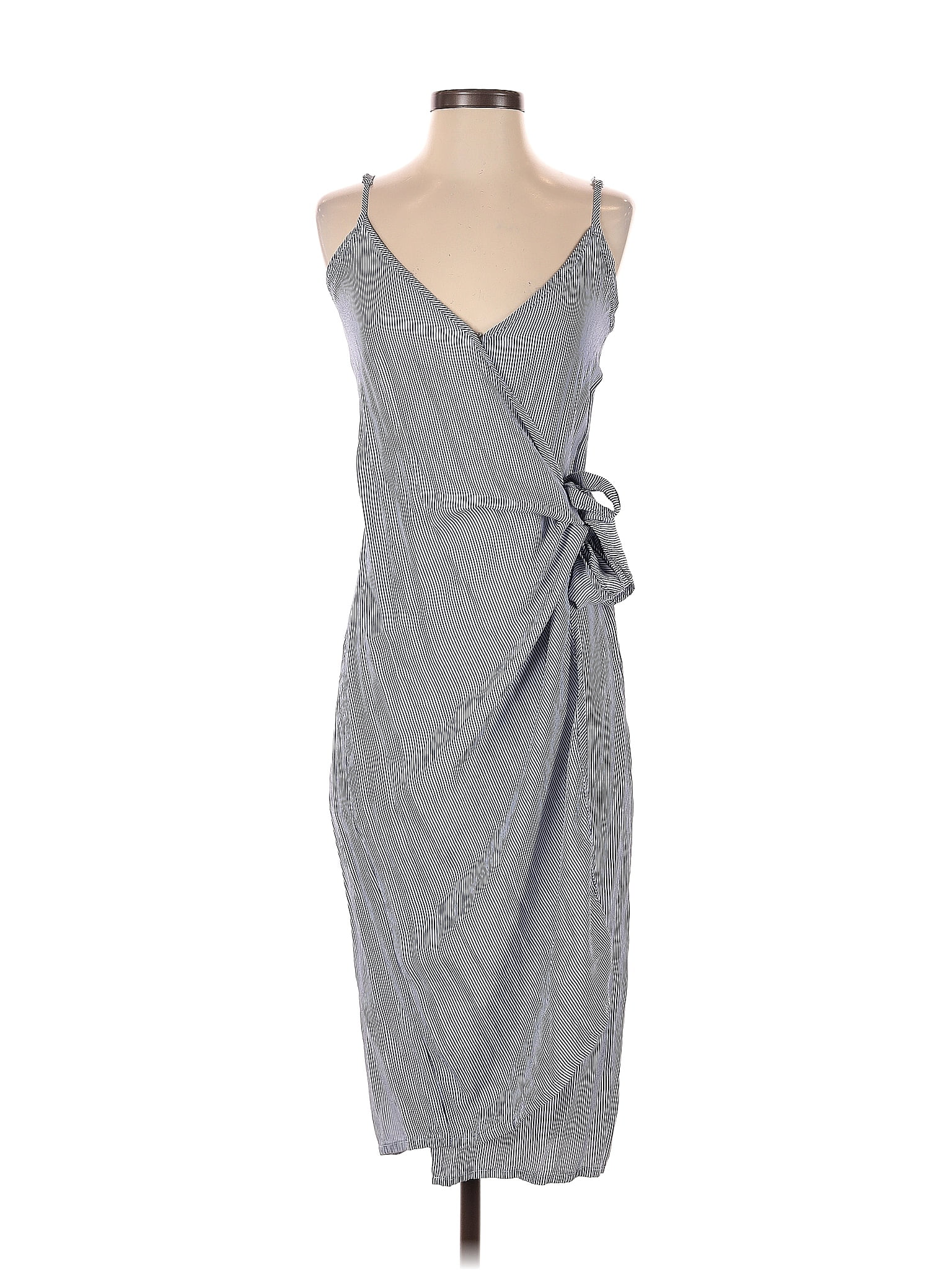 Faithfull the Brand 100% Rayon Gray Casual Dress Size 2 - 71% off | ThredUp