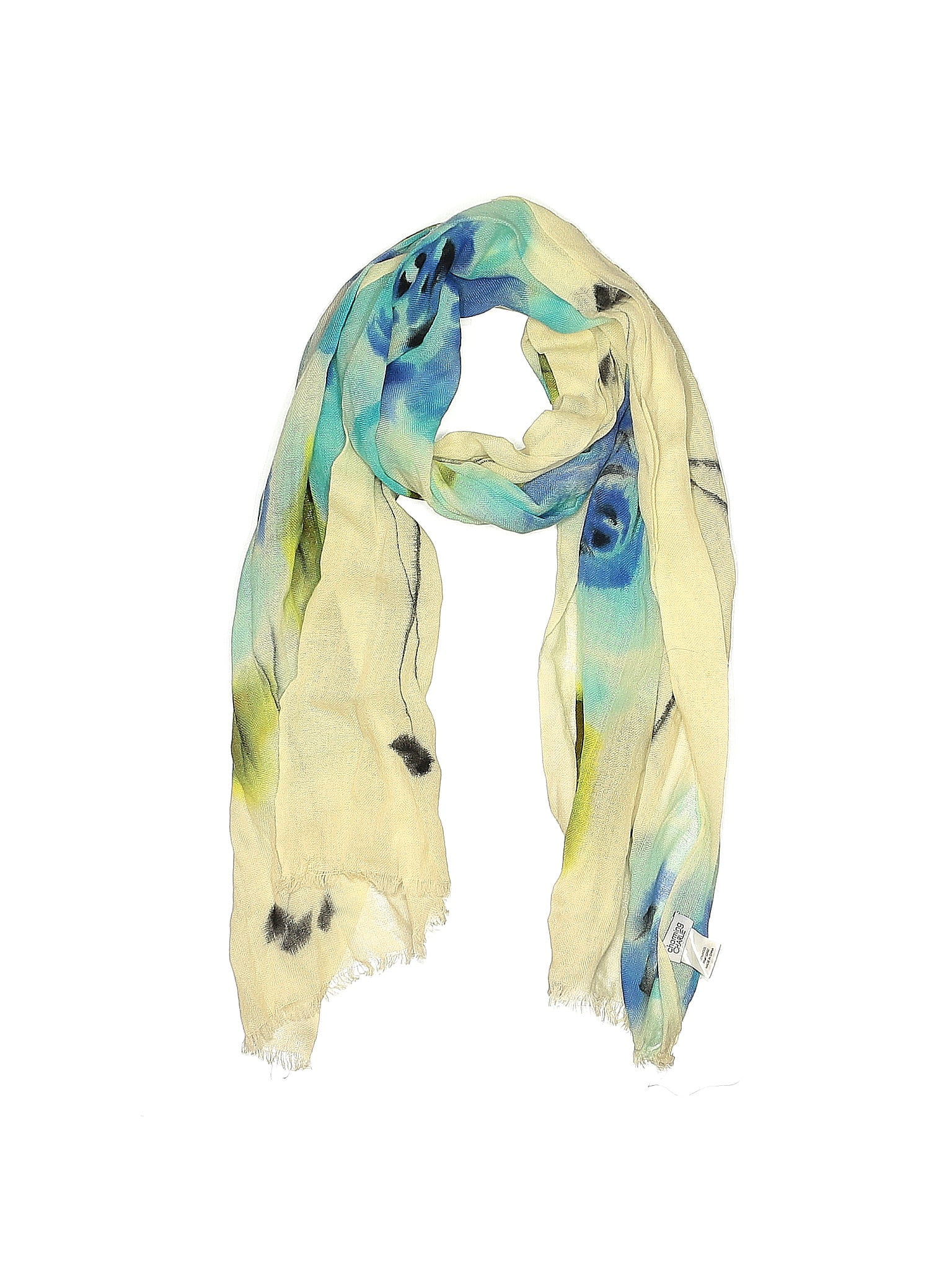 Charming Charlie 100% Wool Floral Yellow Scarf One Size - 57% off | ThredUp