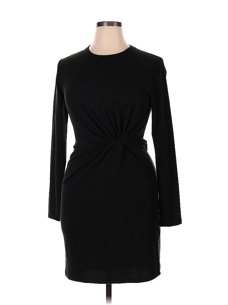 Socialite Solid Black Casual Dress Size XL - 60% off | ThredUp