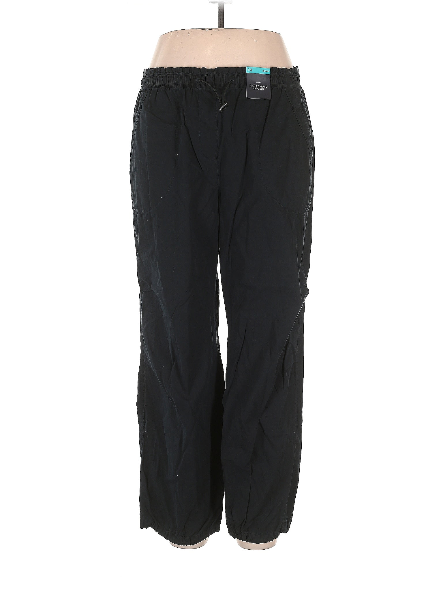 M&S Collection 100% Cotton Black Casual Pants Size 14 - 56% off | ThredUp