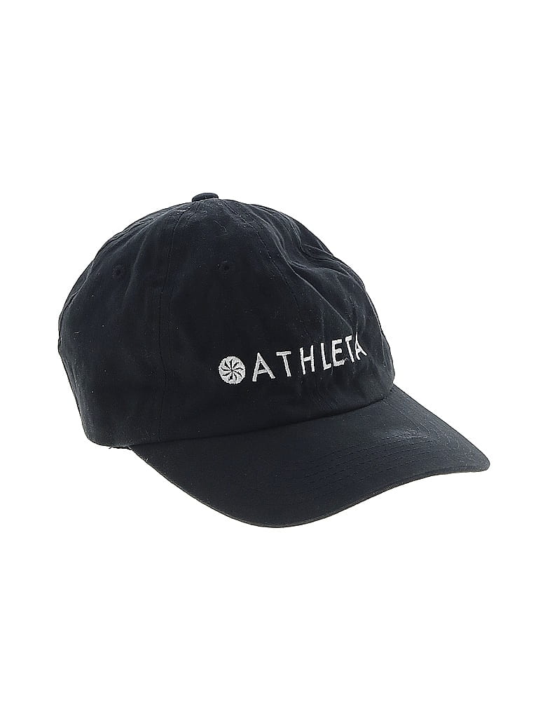 Athleta 100% Cotton Black Baseball Cap One Size - 38% off | ThredUp