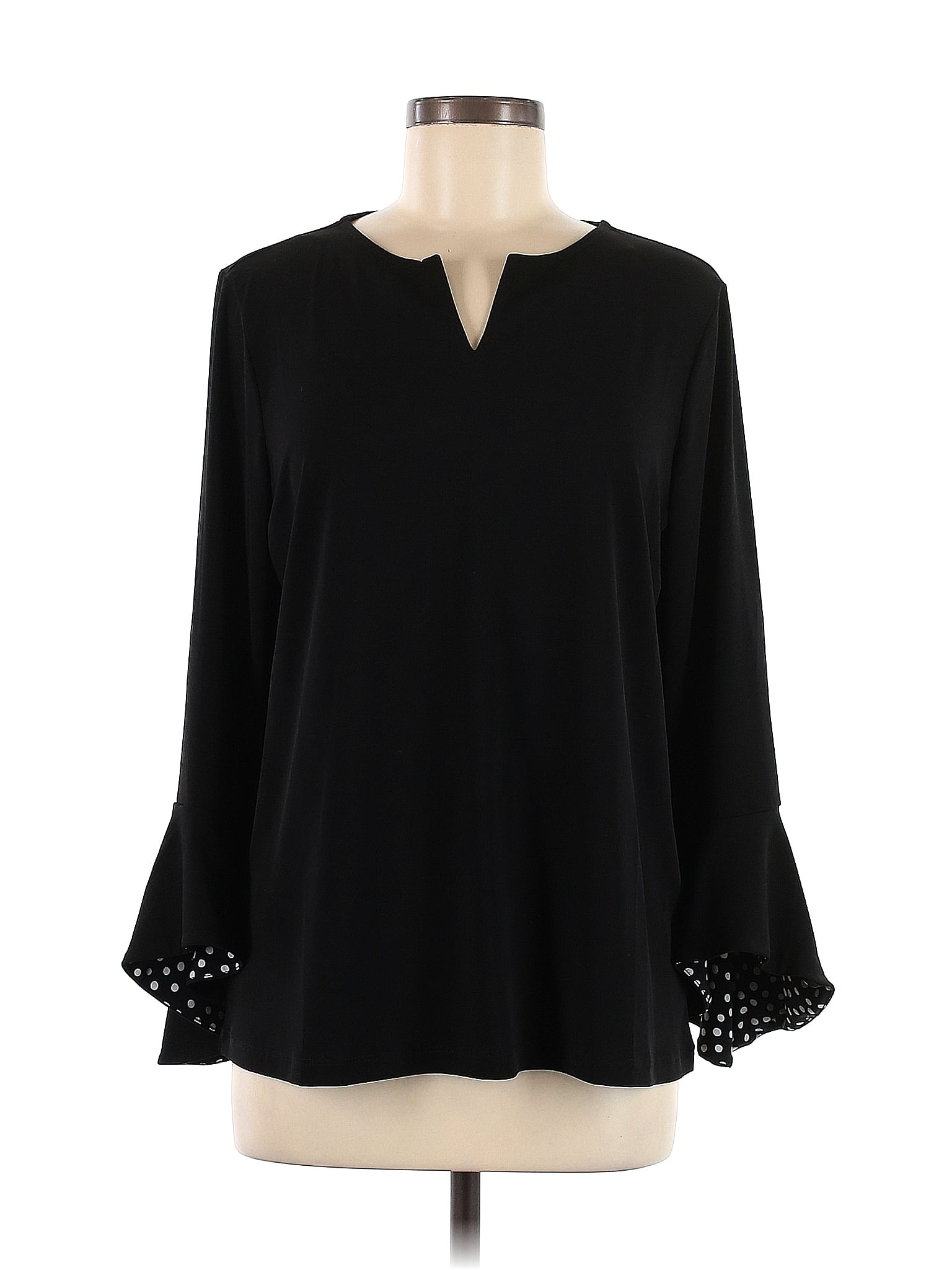 Susan Graver Black Long Sleeve Top Size M - 62% off | ThredUp