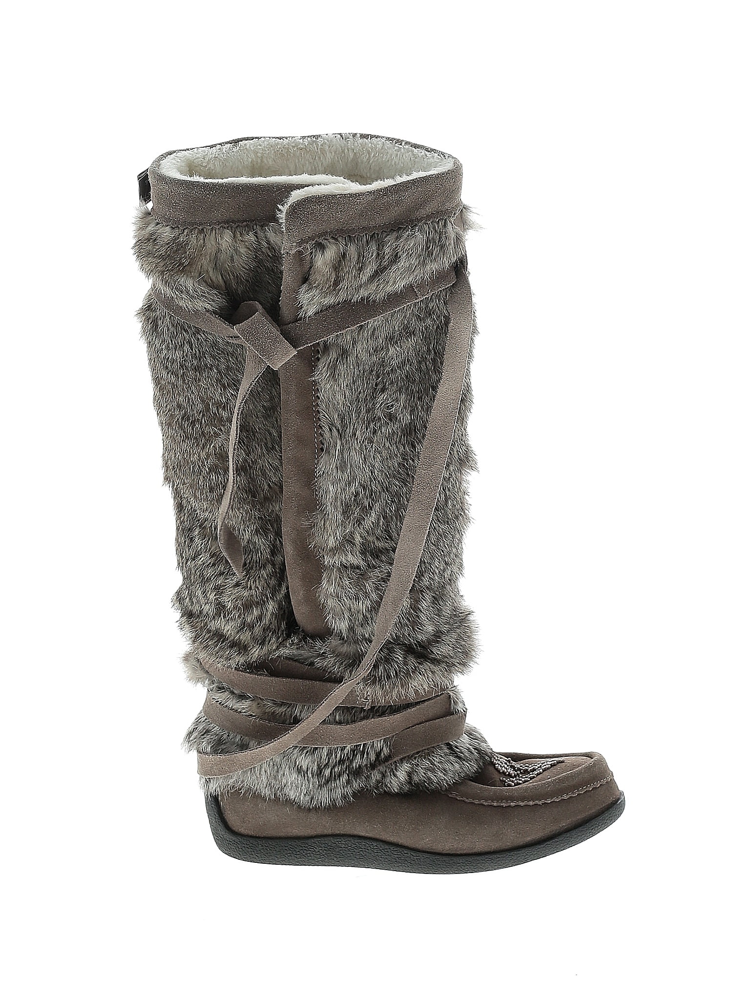 Muks London Gray Boots Size 8 - 64% off | ThredUp