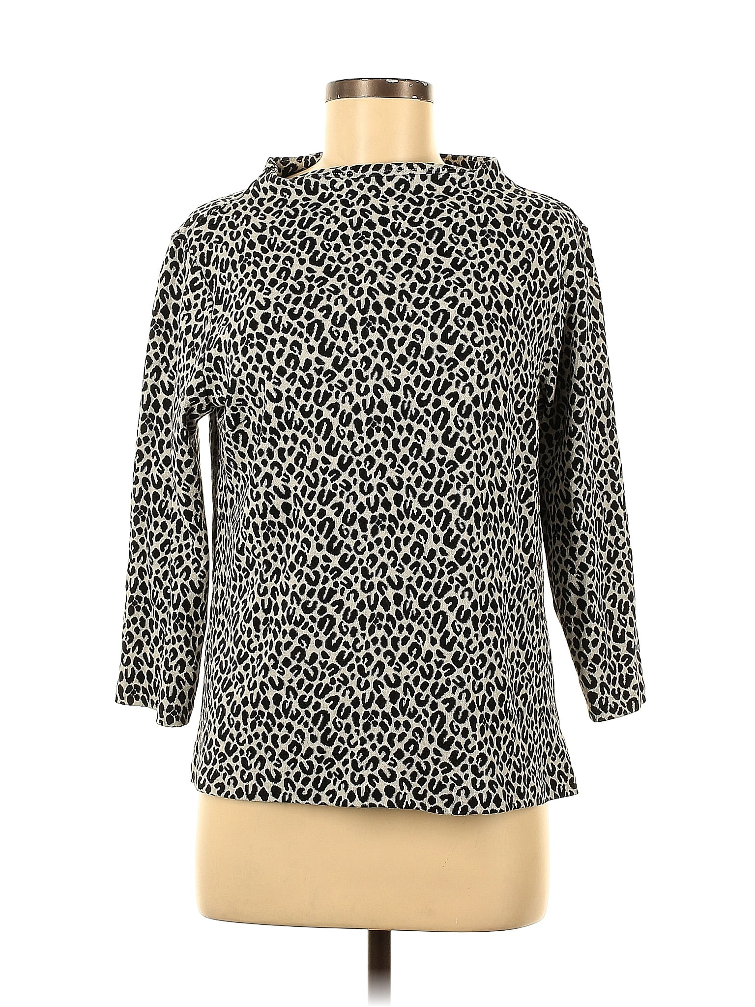 Talbots Outlet Black 3/4 Sleeve Top Size M - 52% off | ThredUp