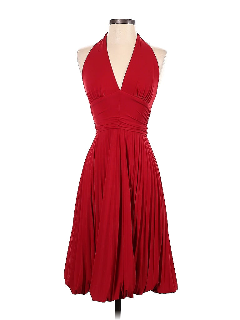 Cache Solid Red Cocktail Dress Size 2 - 65% off | ThredUp