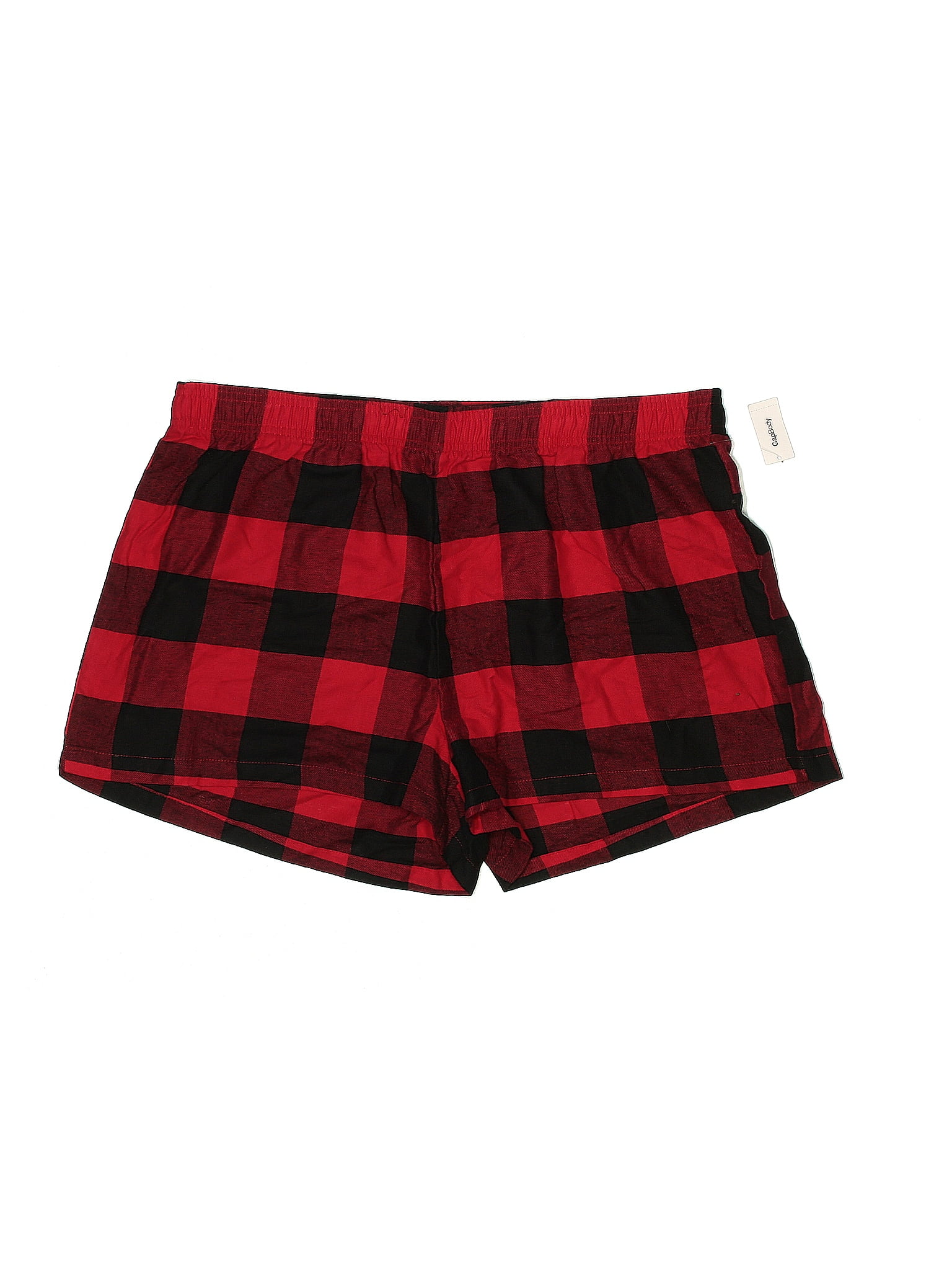 Gap Body Houndstooth Argyle Checkered-gingham Plaid Red Shorts Size XL ...