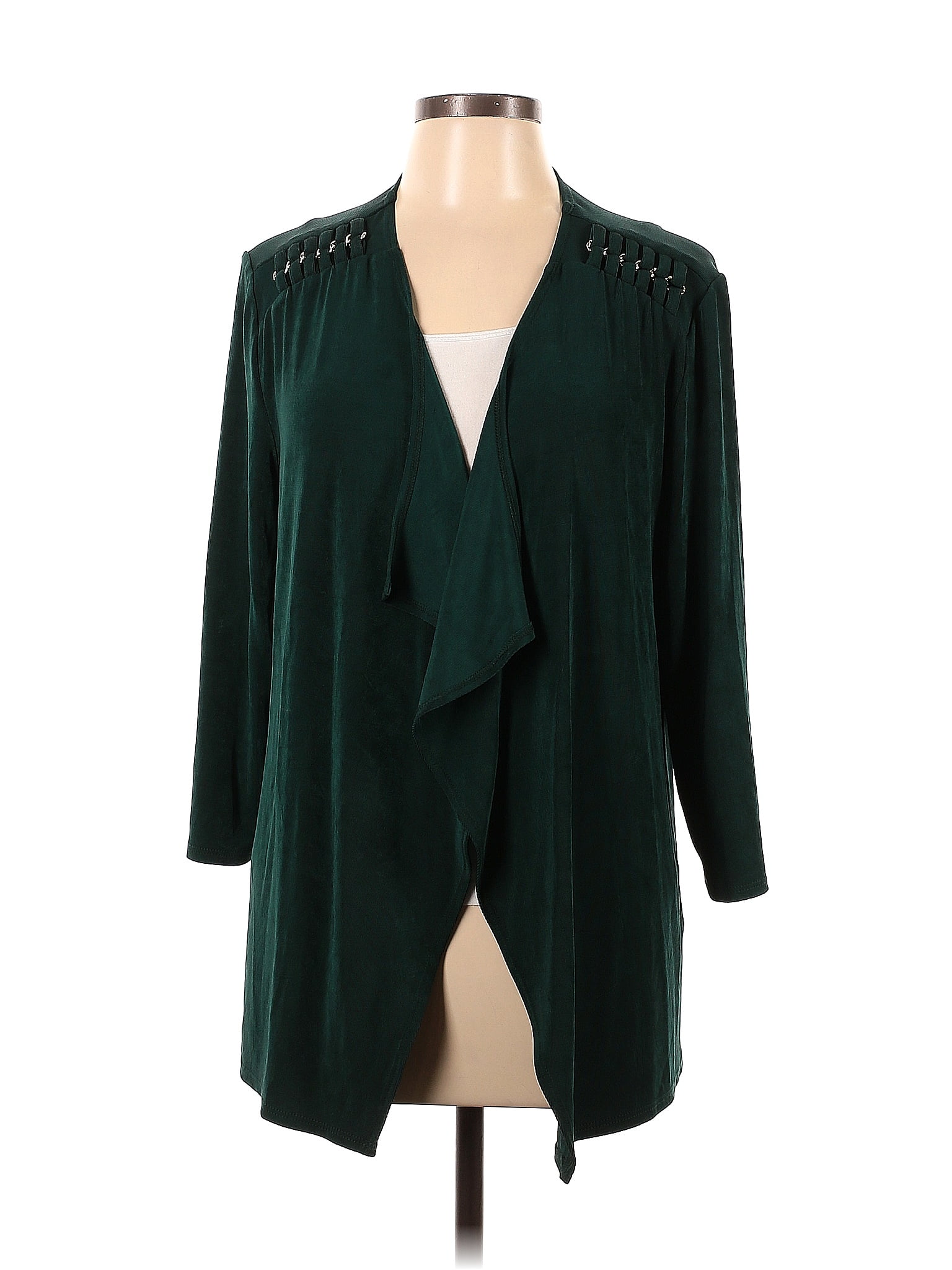 Travelers by Chico's Green Cardigan Size L - 75% off | ThredUp