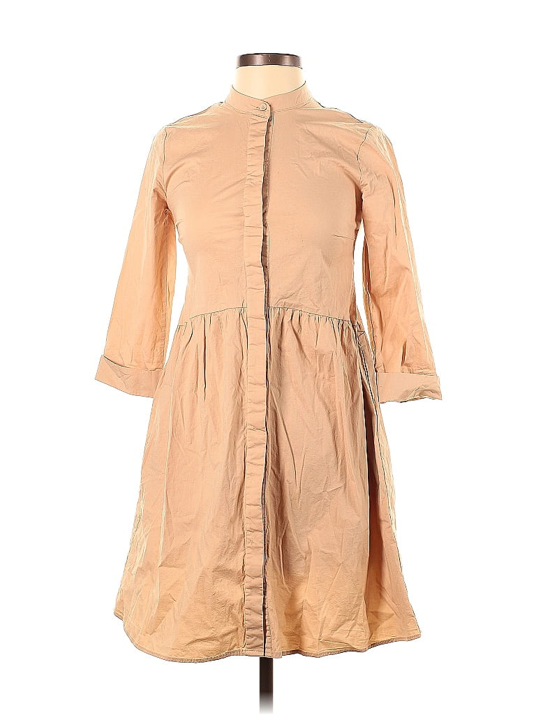 Tuckernuck 100% Cotton Tan Casual Dress Size XS - 74% off | ThredUp