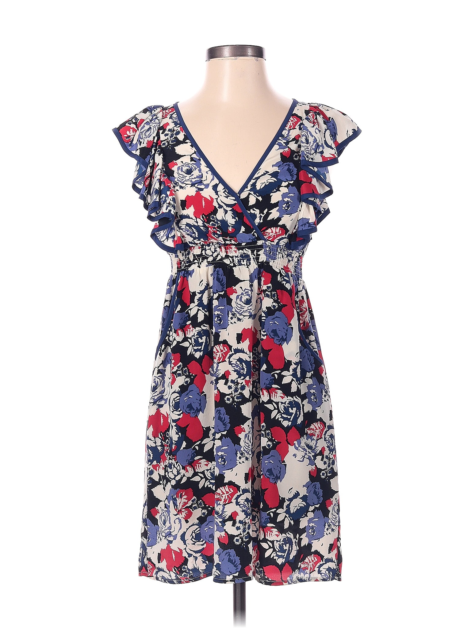 Yumi Kim 100 Silk Blue Casual Dress Size Xs 78 Off Thredup