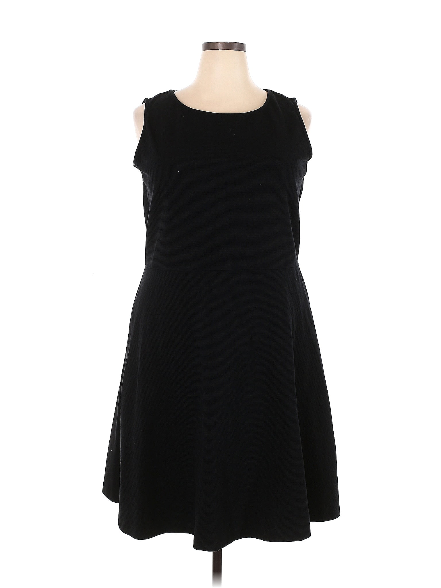 Talbots Solid Black Cocktail Dress Size 2X (Plus) - 85% off | ThredUp