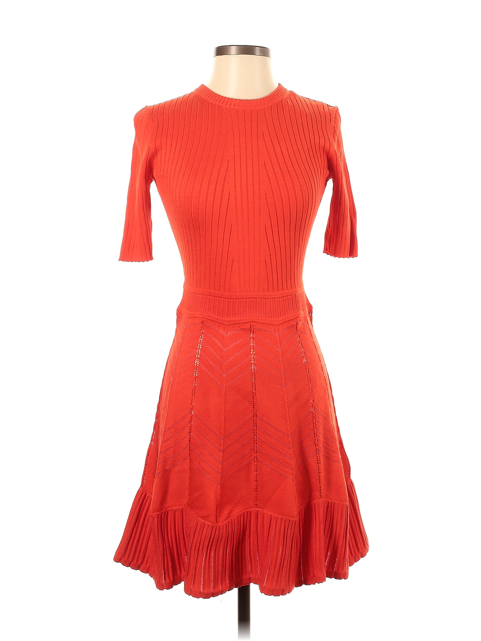 Reiss Orange Casual Dress Size S 81 Off Thredup