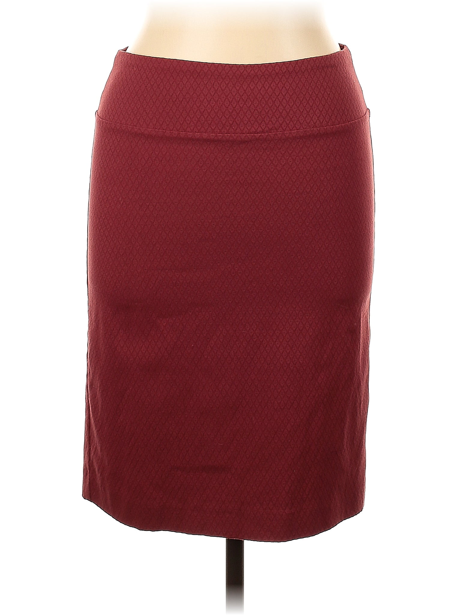 Margaret M Jacquard Solid Argyle Chevron Herringbone Burgundy Casual