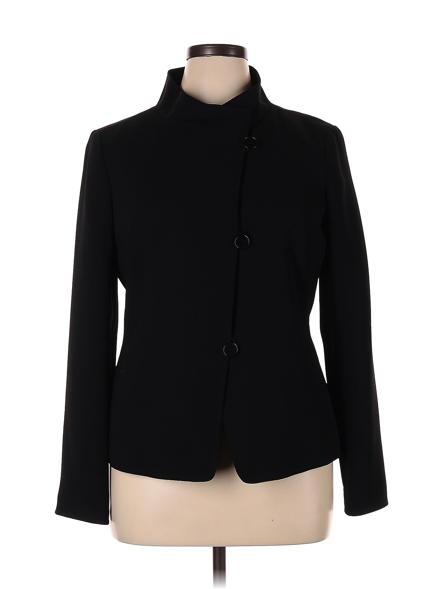 Talbots 100% Polyester Black Jacket Size 14 - 74% off | ThredUp