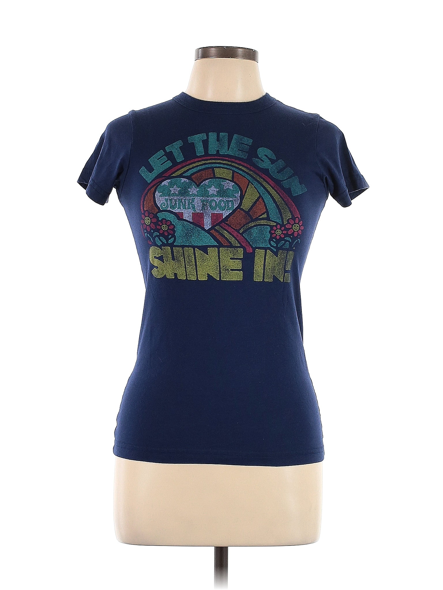 Junk Food Blue Short Sleeve T-Shirt Size L - 40% off | ThredUp