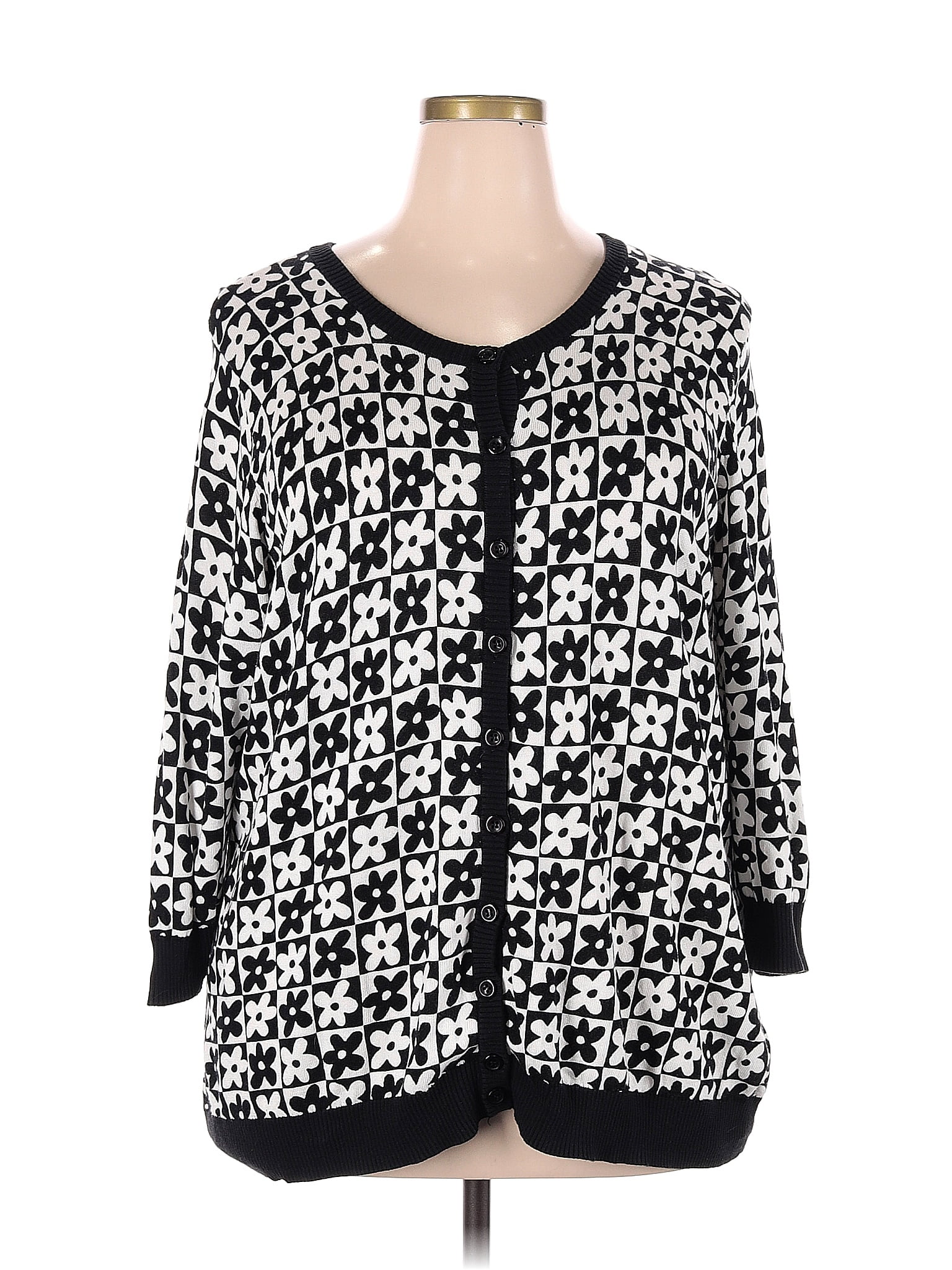 ModCloth Black Cardigan Size 4X (Plus) - 66% off | ThredUp
