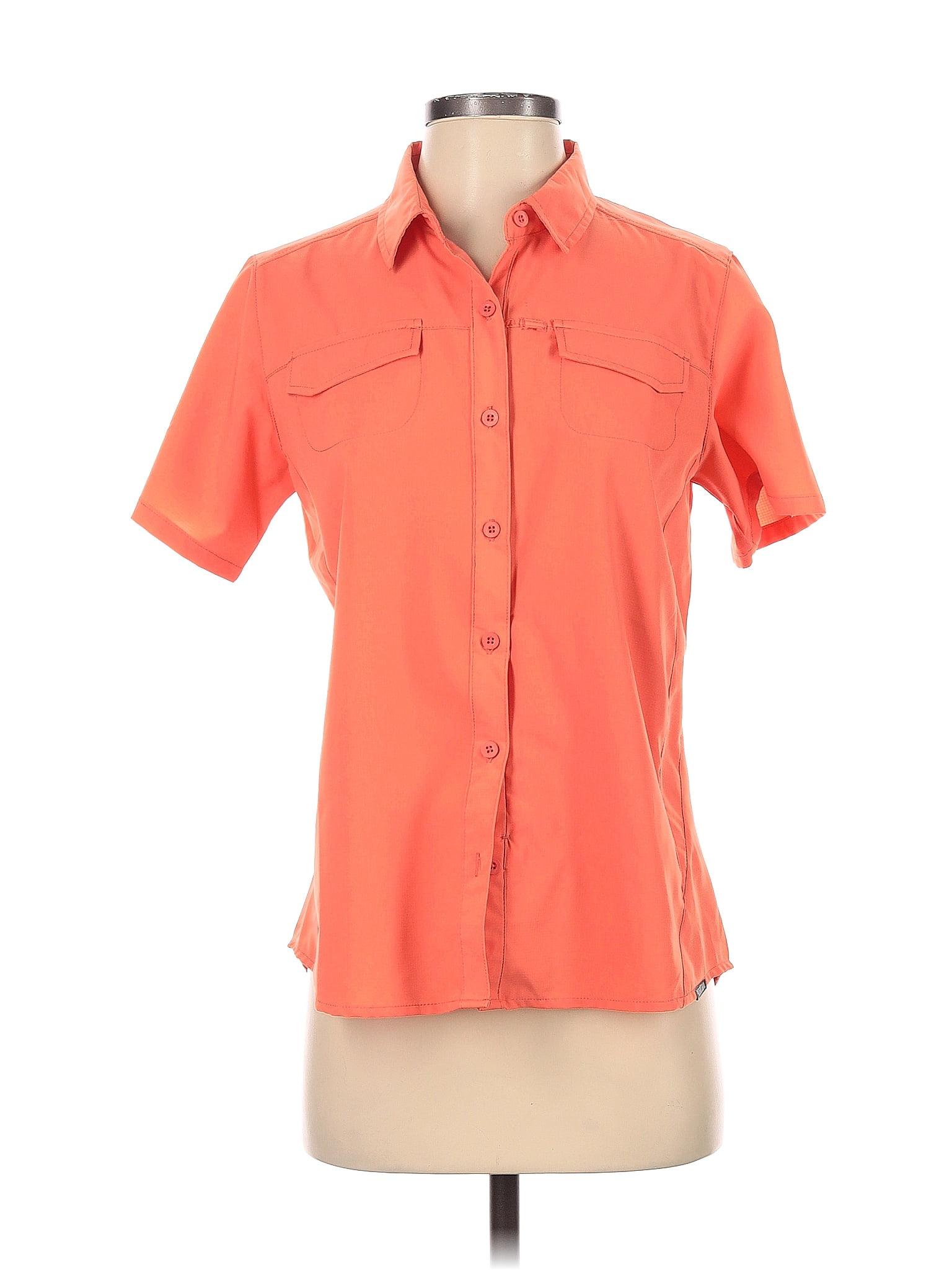 Pacific Trail Orange Short Sleeve Blouse Size S 55 Off Thredup