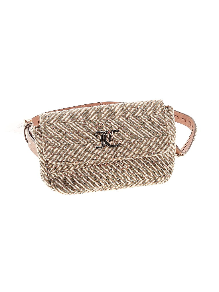 Juicy Couture Marled Tweed Chevron-herringbone Gold Belt Bag One Size ...