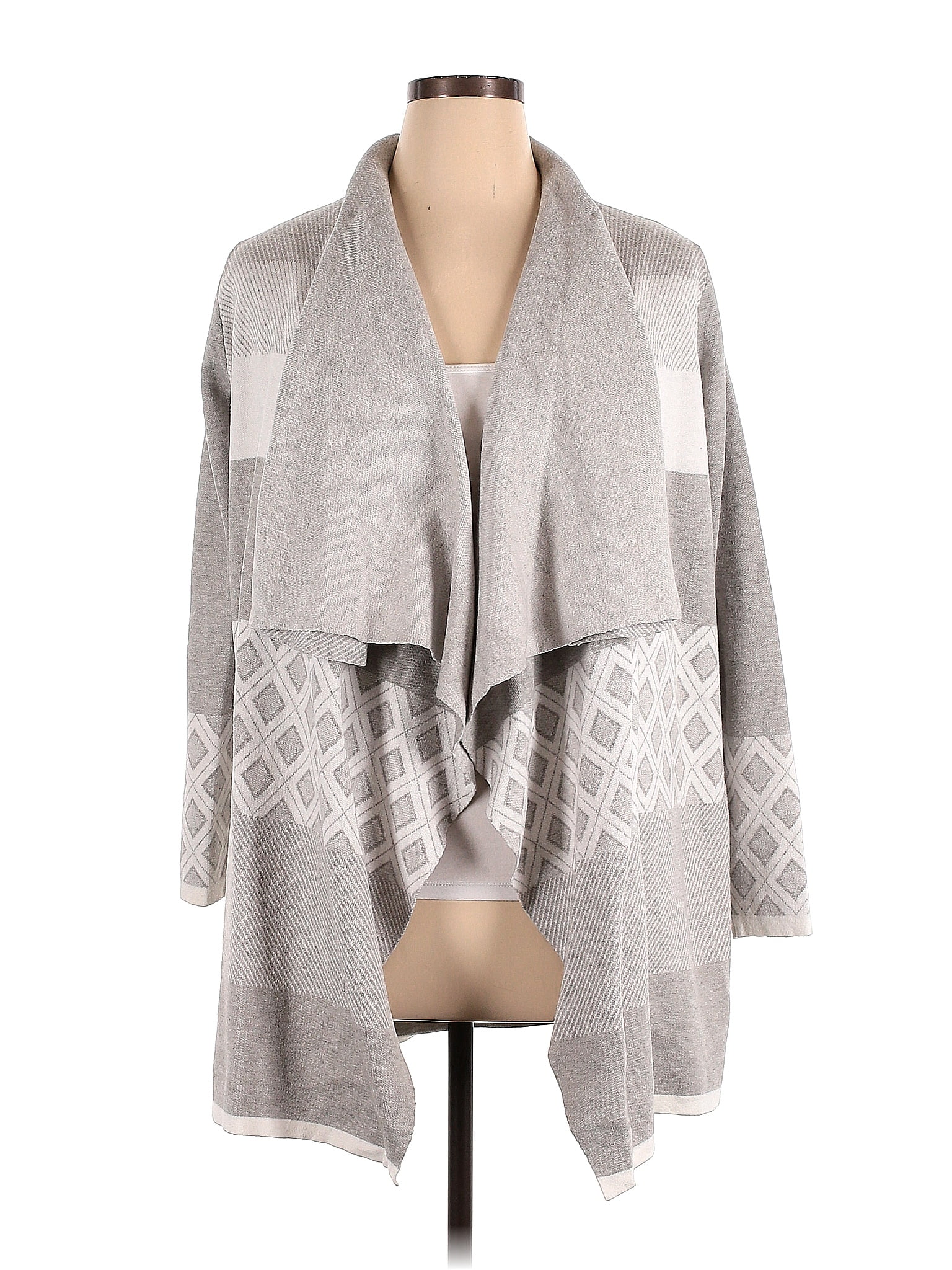 Evolution by Cyrus Gray Cardigan Size XL - 77% off | ThredUp