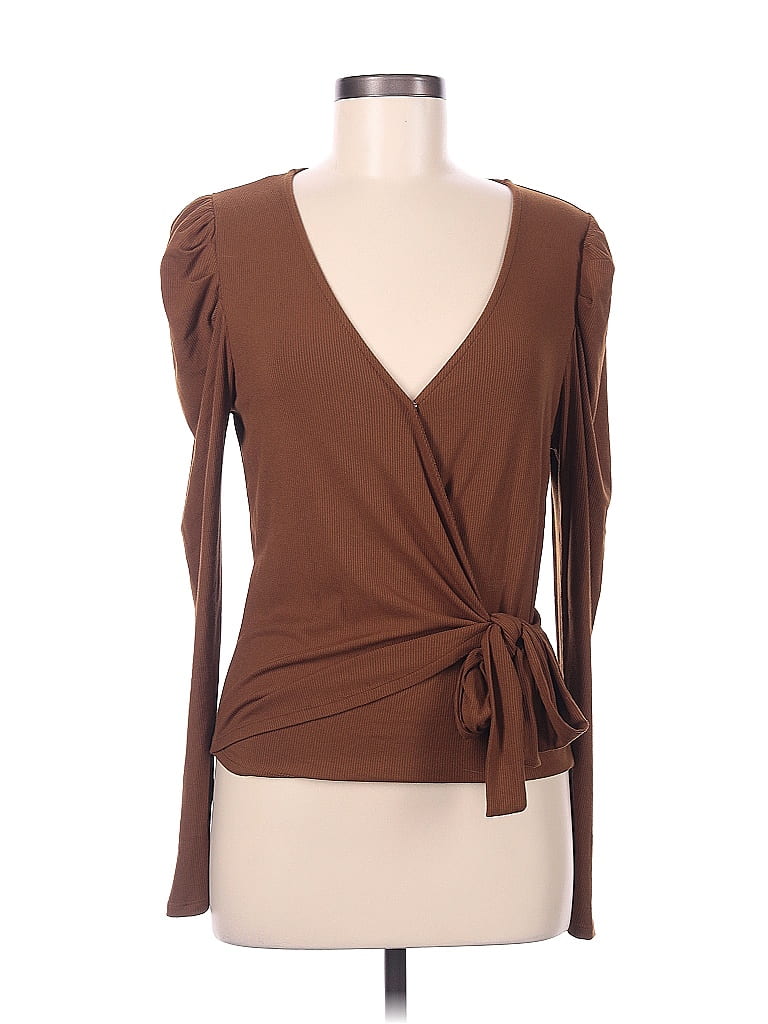 Evereve Brown Long Sleeve Top Size M - 74% off | ThredUp