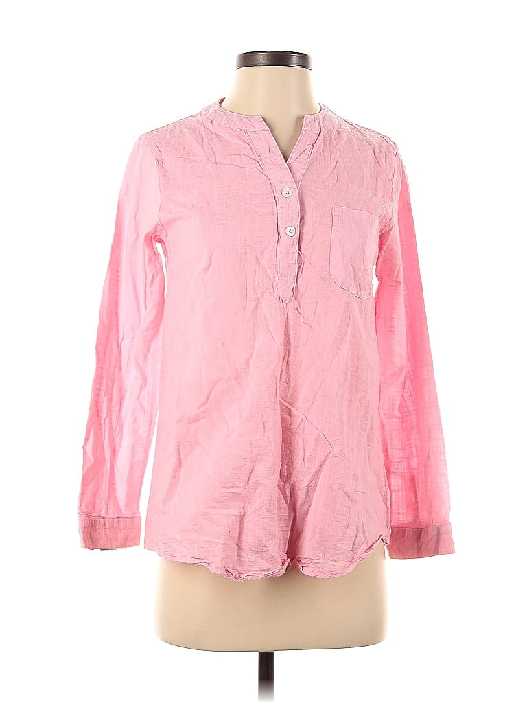 Aerie 100% Cotton Pink Long Sleeve Button-Down Shirt Size S - 76% off | ThredUp
