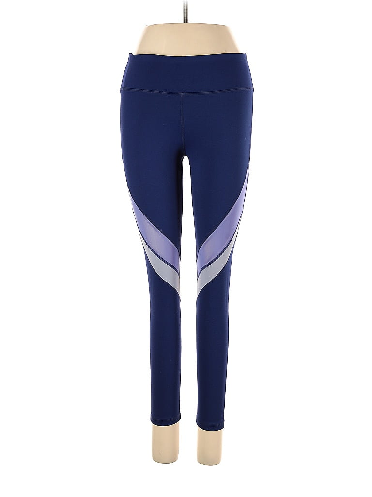 Fabletics Color Block Chevron Blue Leggings Size S - 59% off | ThredUp