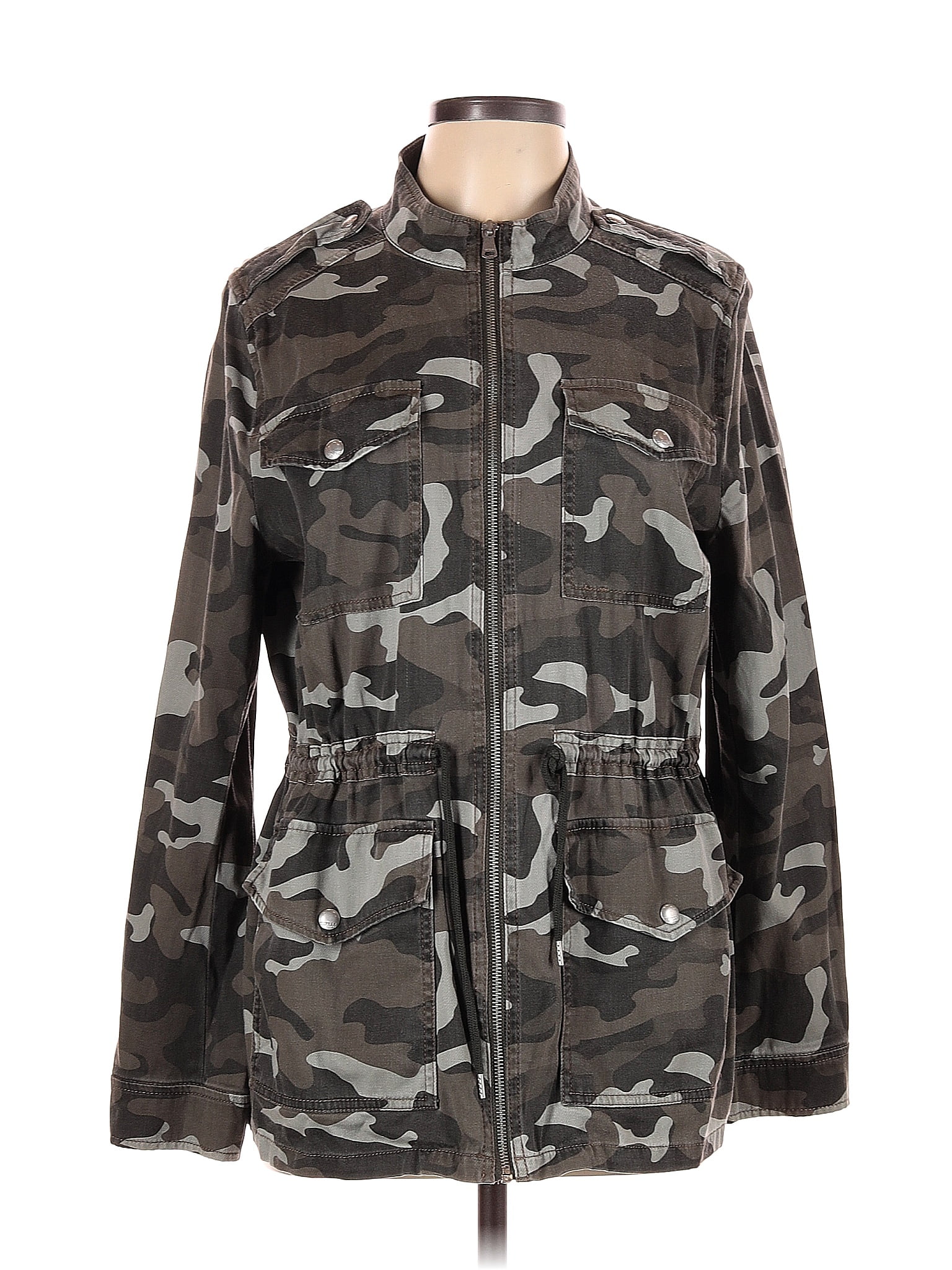 Express Camo Gray Jacket Size L - 73% off | ThredUp