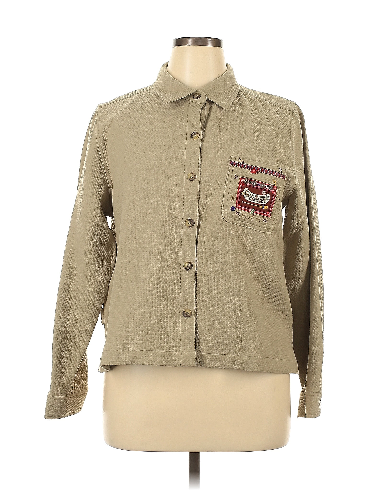 Christopher & Banks Tan Jacket Size XL - 73% off | ThredUp