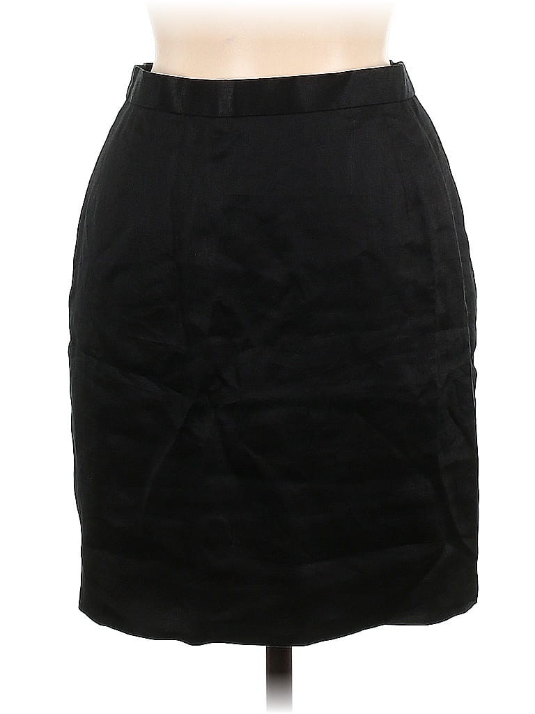 Escada 100% Linen Solid Black Formal Skirt Size EU 36 / US 6 - 87% off ...