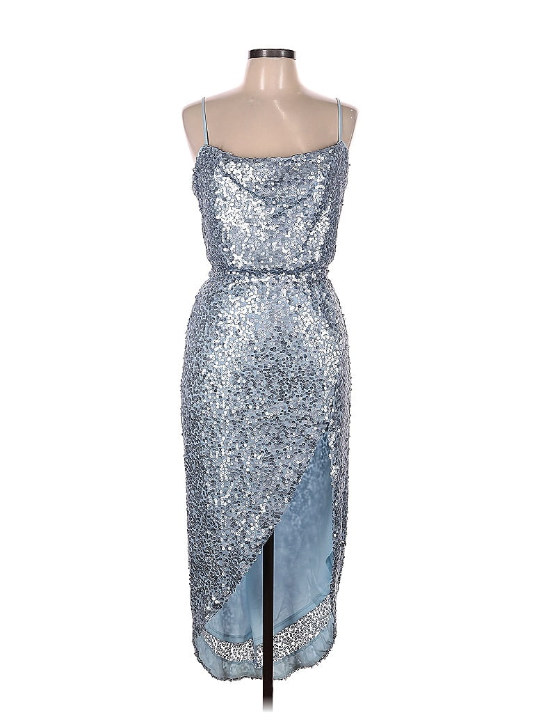 Alexia Admor Silver Cocktail Dress Size 8 - 78% off | ThredUp