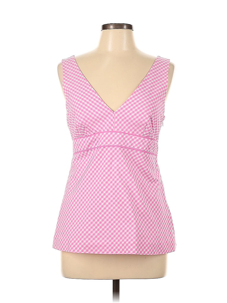 Lilly Pulitzer 100 Cotton Pink Sleeveless Blouse Size 10 69 Off
