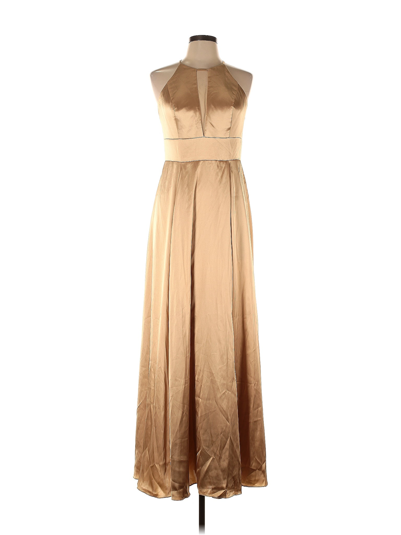Galina Signature 100% Polyester Tan Cocktail Dress Size 10 - 63% off ...