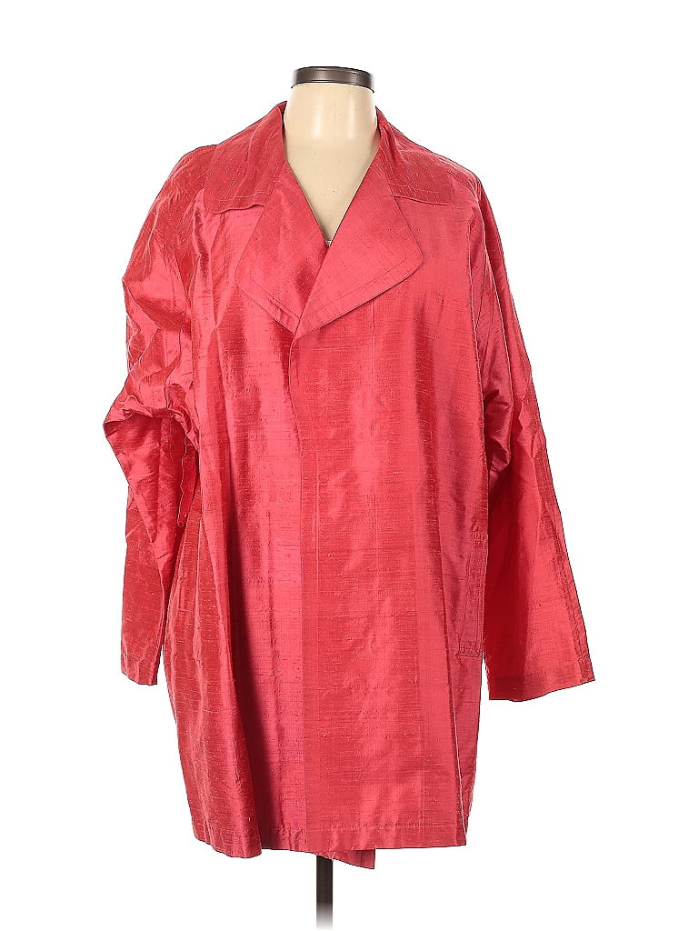 Carlisle 100% Silk Red Jacket Size L - 83% off | ThredUp