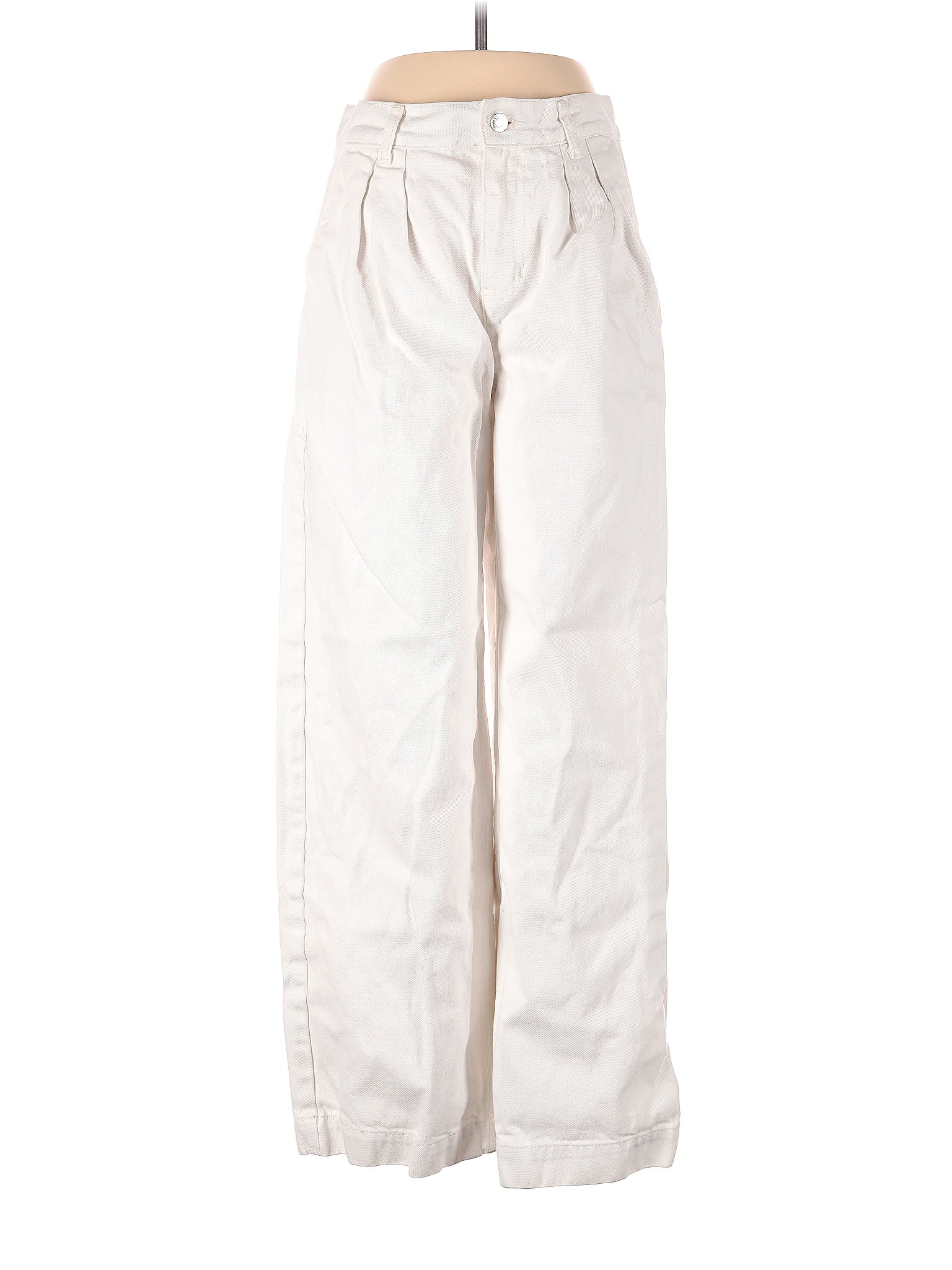 MNG 100% Cotton Ivory Jeans Size 4 - 52% off | ThredUp